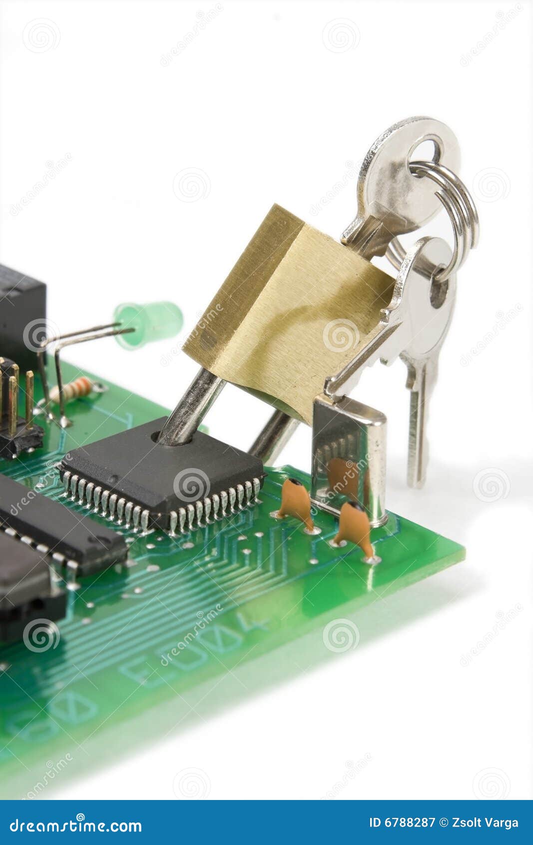 Security chip stock image. Image of industry, backup, level - 6788287