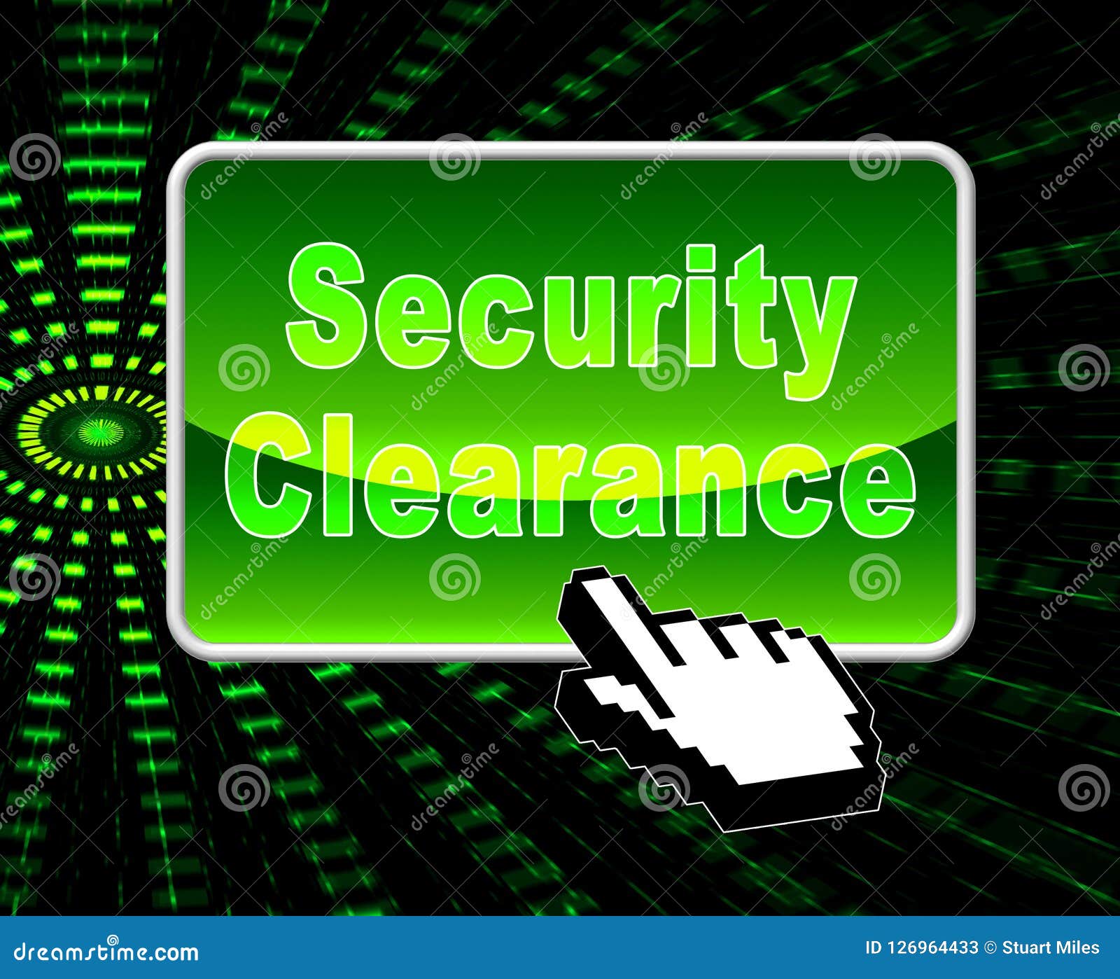 Security Clearance Cybersecurity Safety Pass 2d Illustration Stock ...