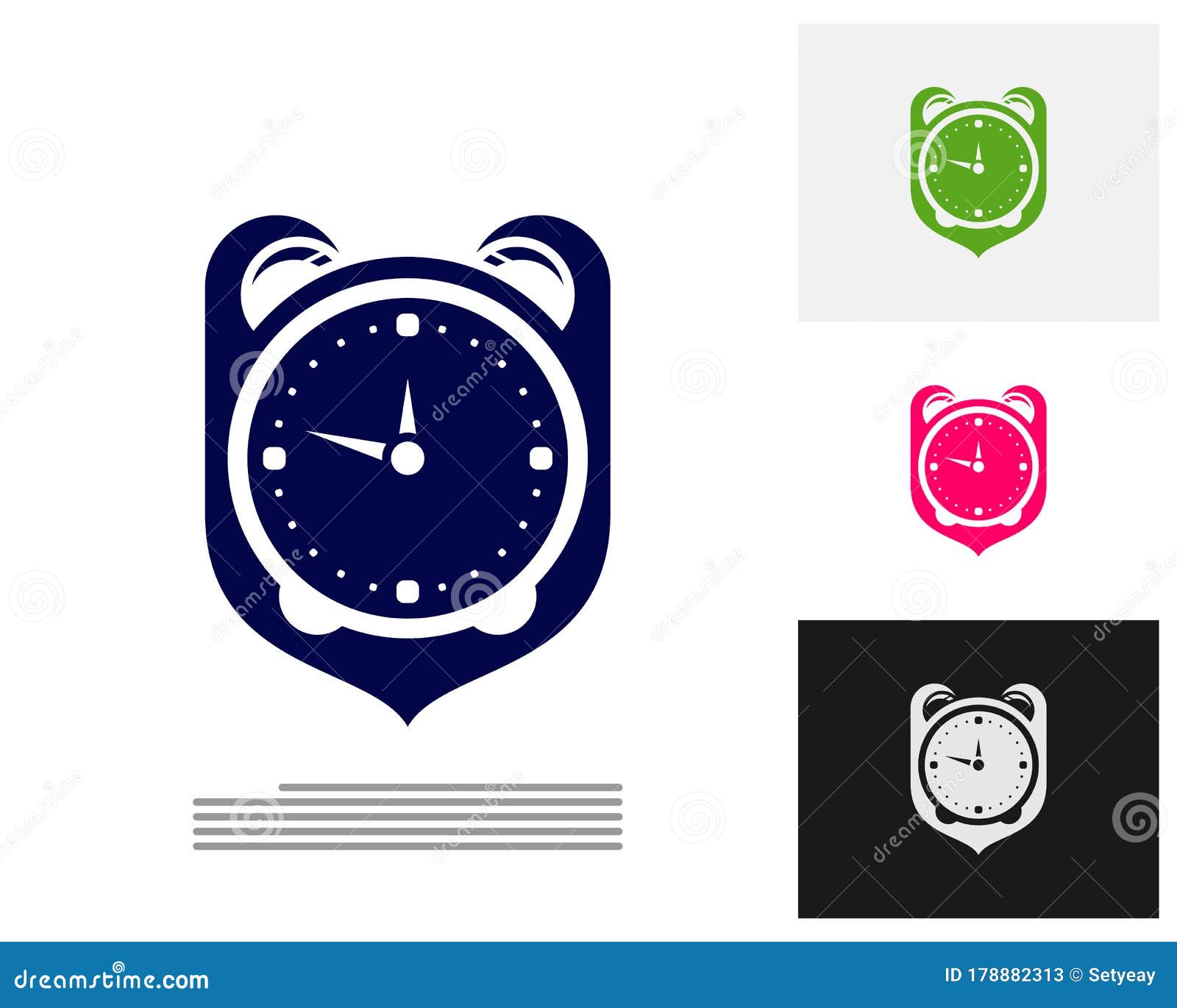 Security Clock Logo Design Concept . Time Management Logo Template ...