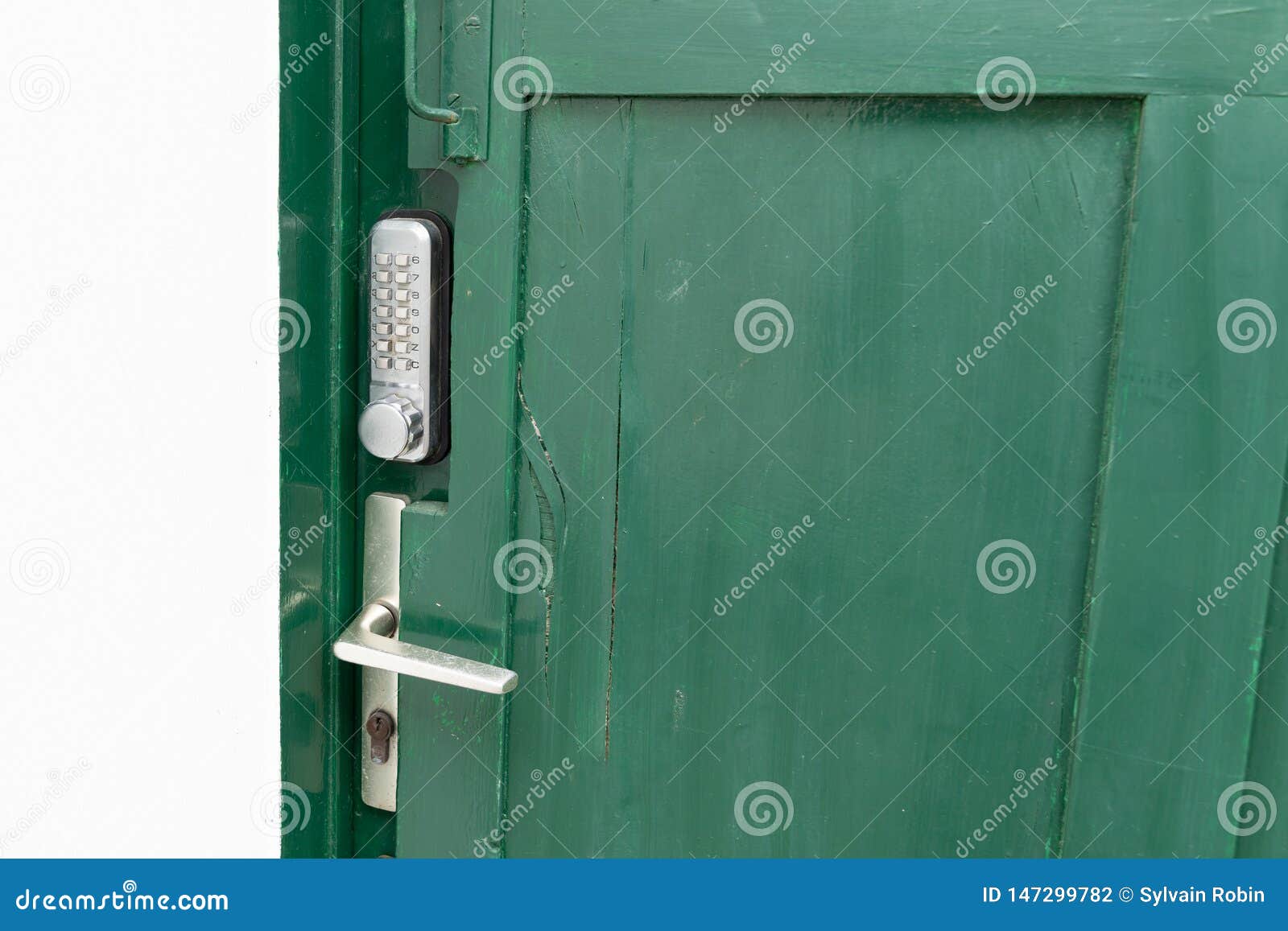 Security Code Combination To Unlock the Door Lock Stock Photo - Image ...