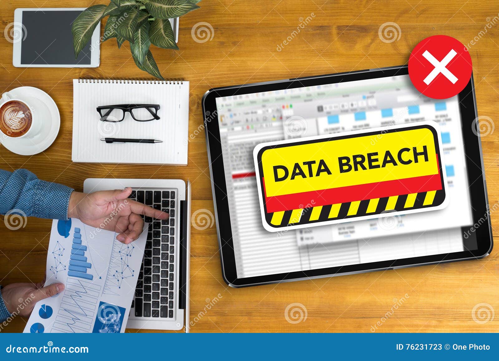 Security Computer Data Breach Security Confidential Cybercrime Stock ...