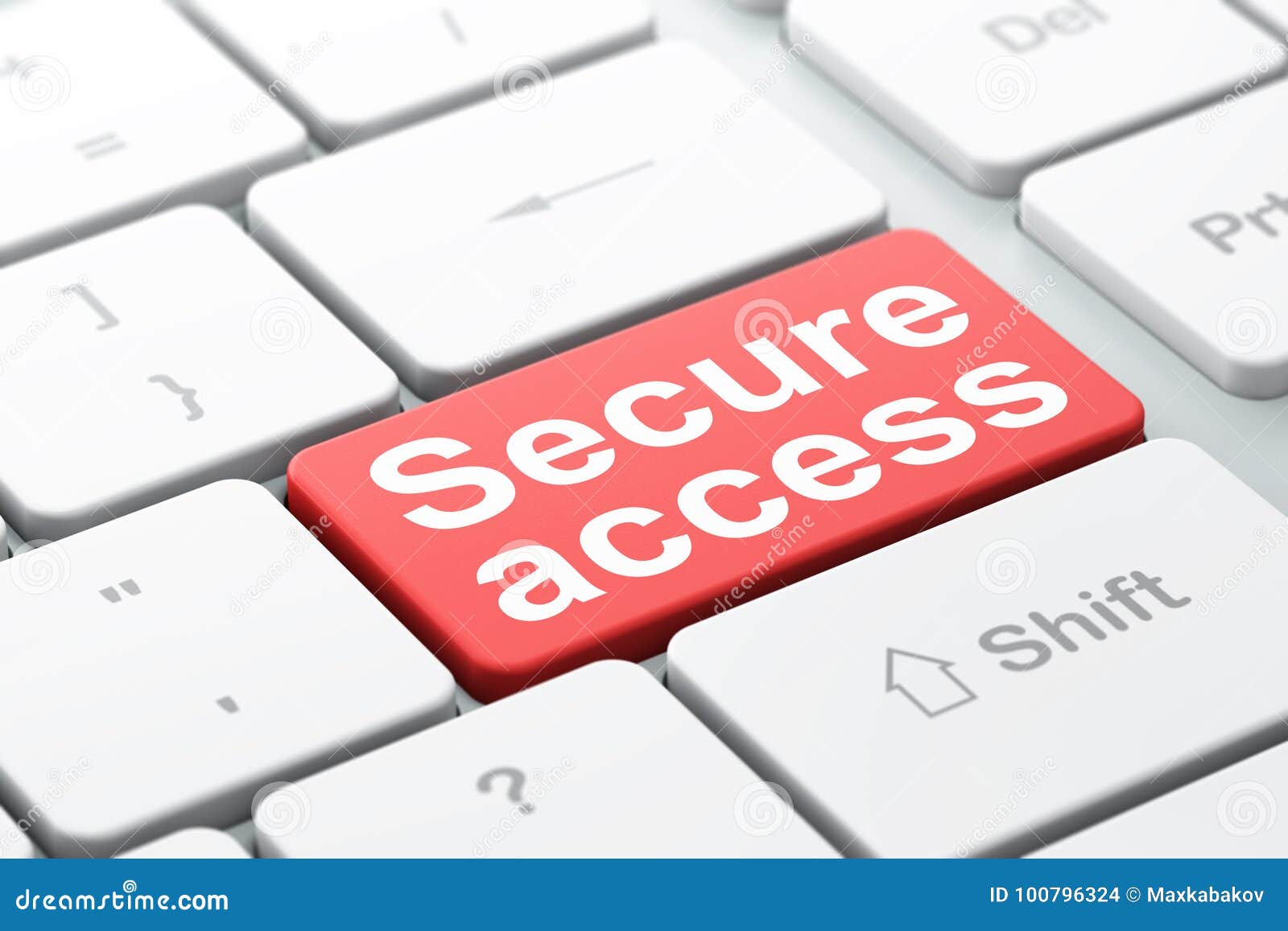 Security Concept: Secure Access on Computer Keyboard Background Stock ...