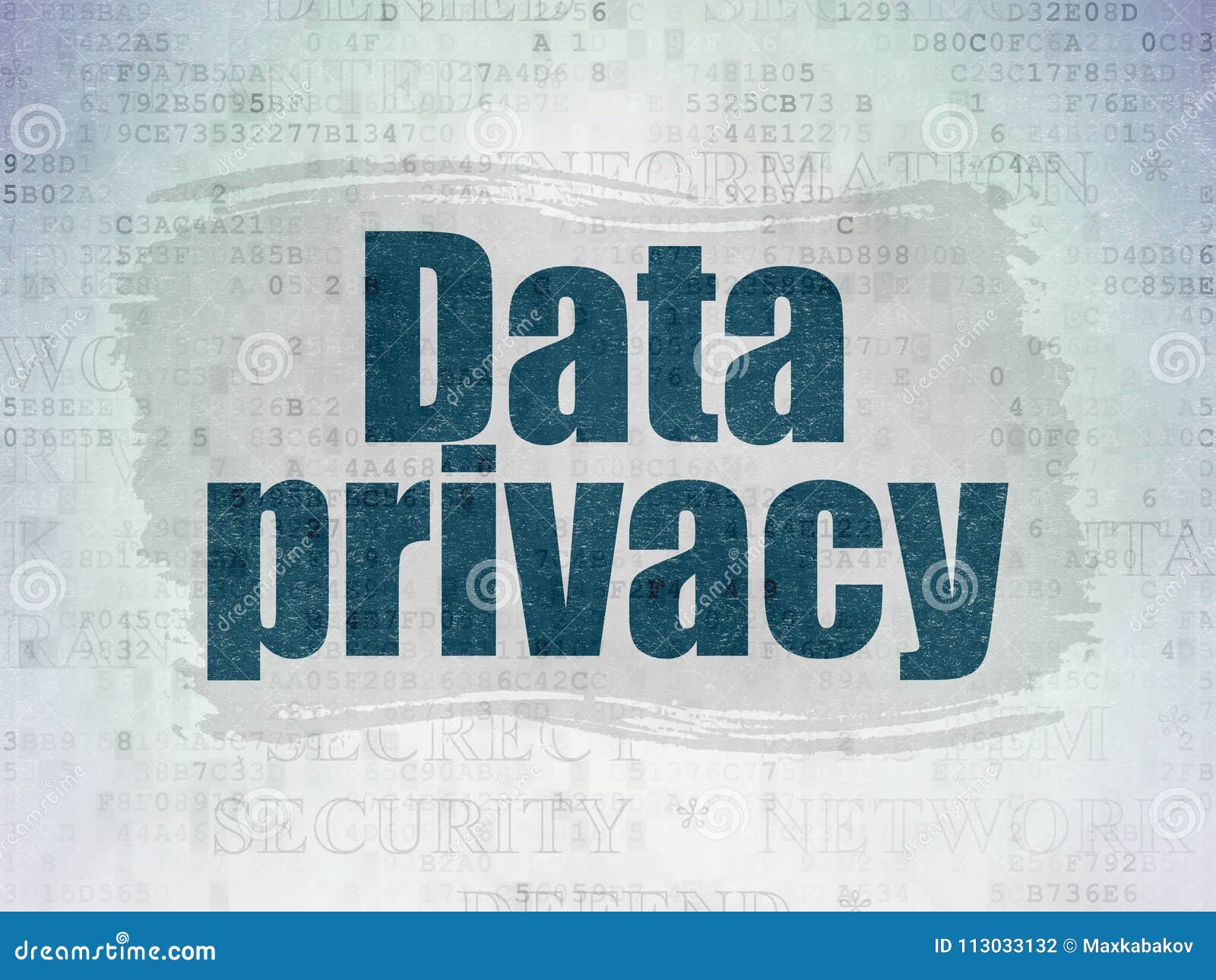 Security Concept: Data Privacy on Digital Data Paper Background Stock ...