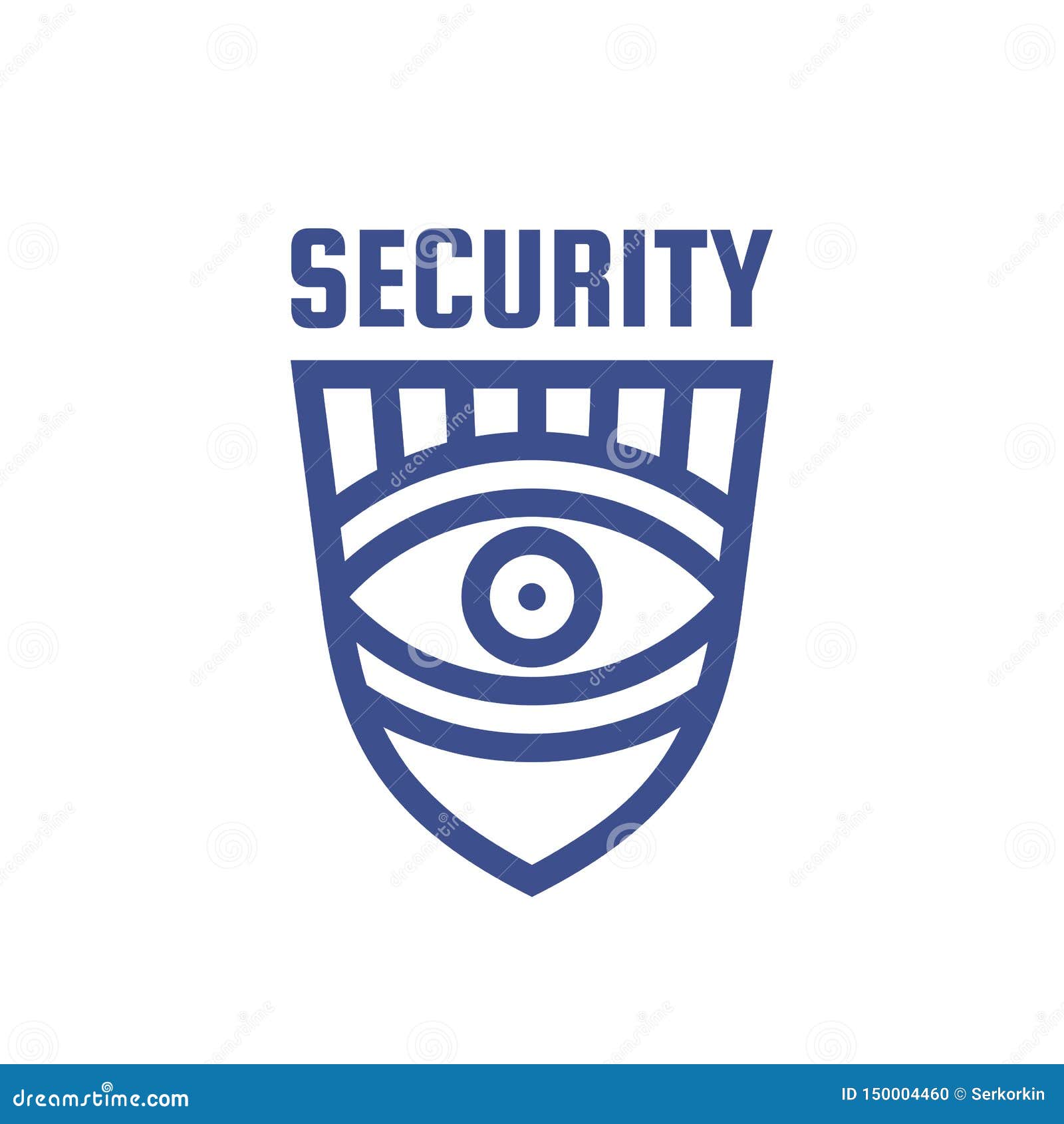 Security Concept Logo Design. Eye and Shield Sign Stock Vector ...
