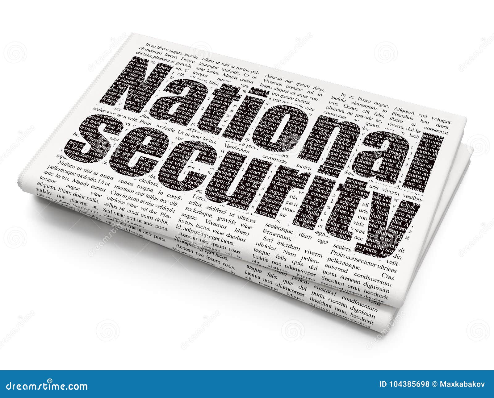Security Concept: National Security On Newspaper Background Stock ...