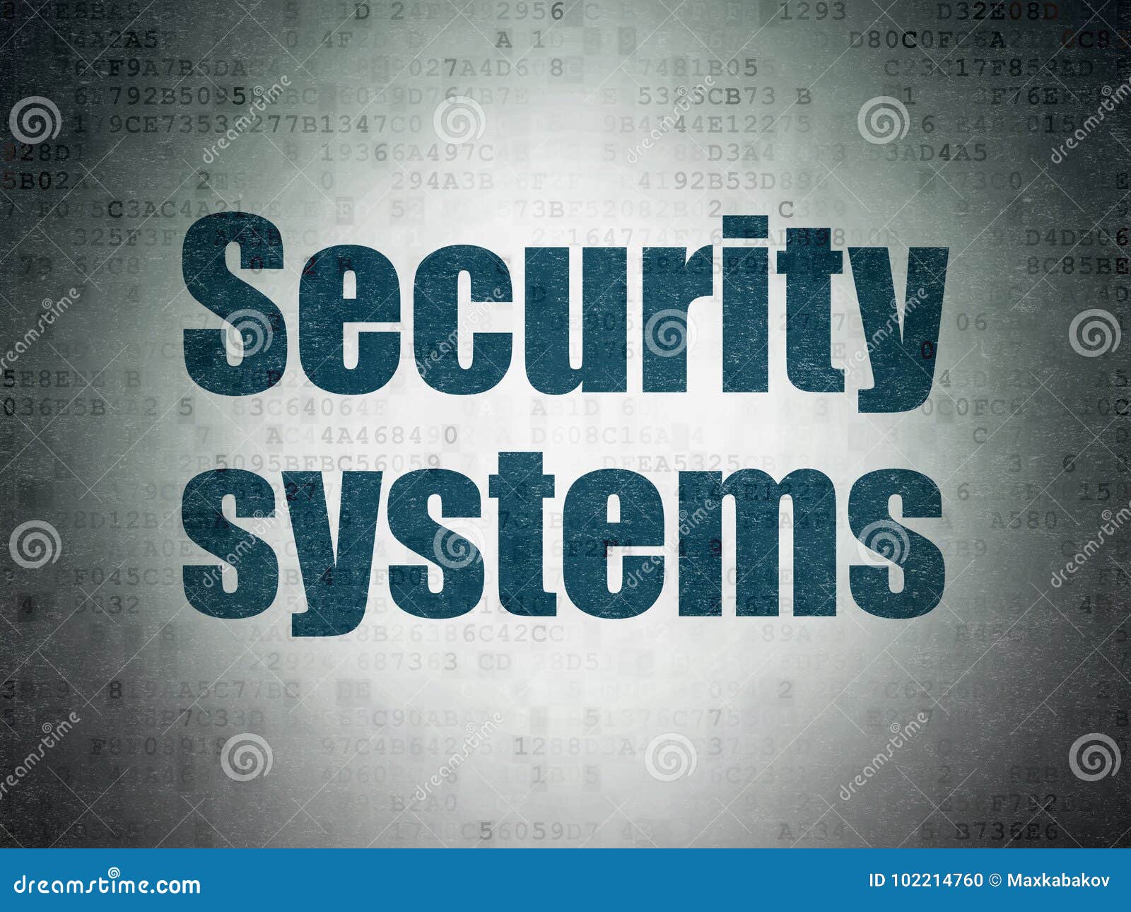 Security Concept: Security Systems on Digital Data Paper Background ...