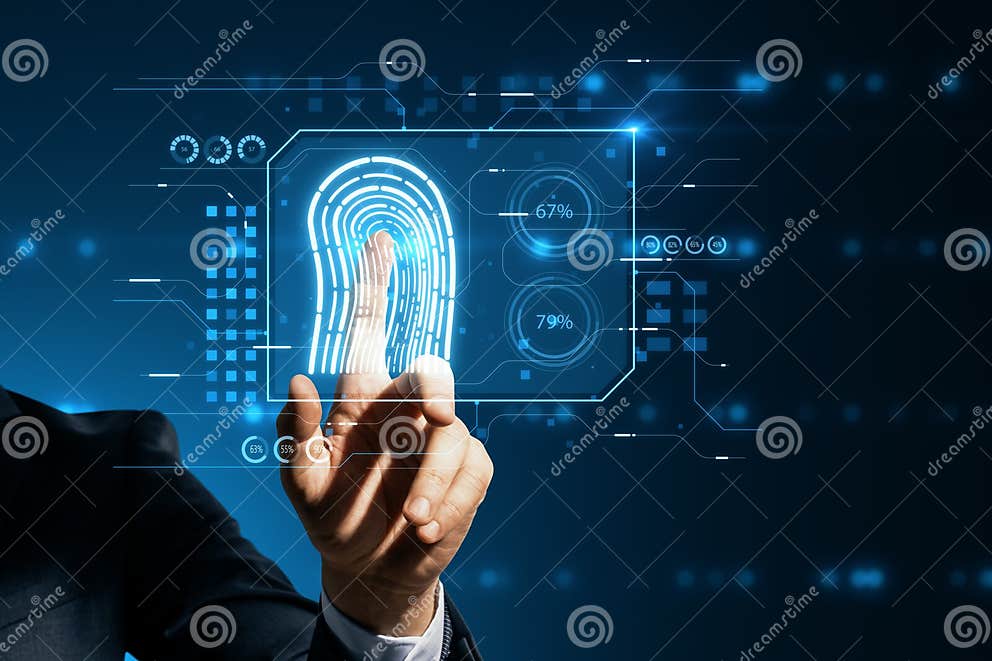 Security and Control, Biometric Identity and Validation Concept with ...
