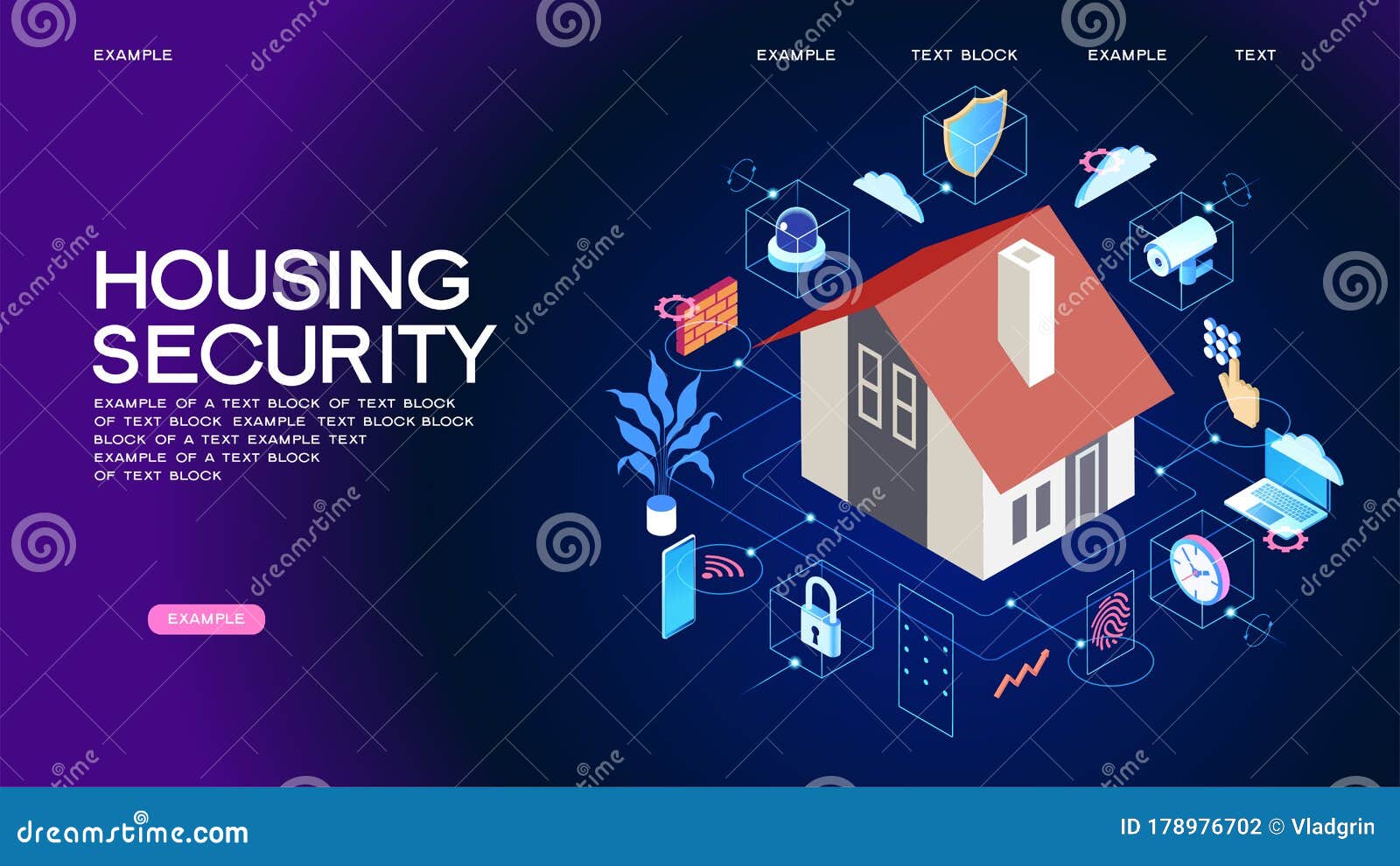 Security Control Concept Banner Stock Vector - Illustration of concept ...