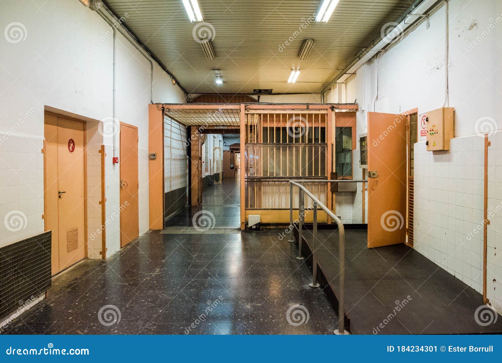 Security Control Door of the La Modelo Prison in Barcelona Editorial ...