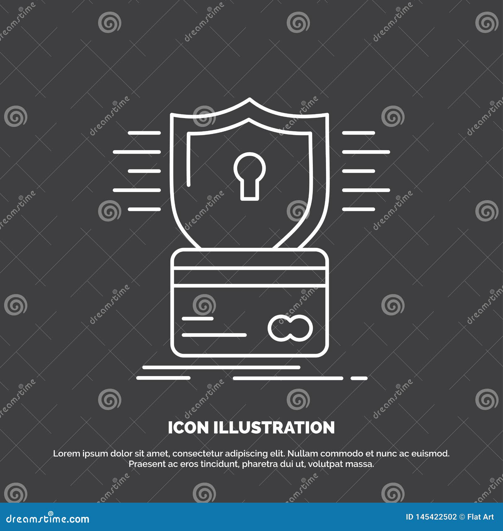 Security, Credit Card, Card, Hacking, Hack Icon. Line Vector Symbol for ...