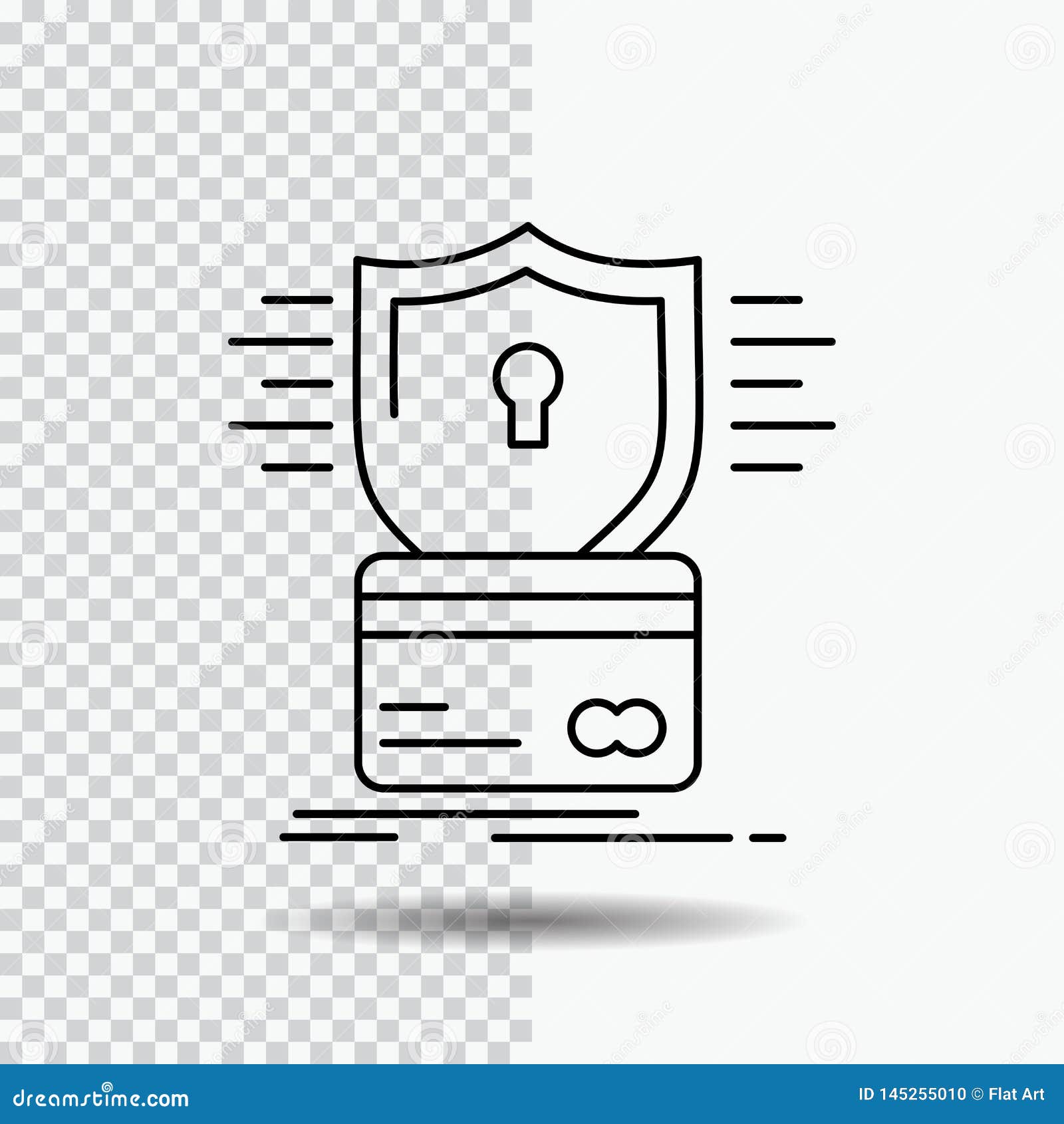 Security, Credit Card, Card, Hacking, Hack Line Icon on Transparent ...