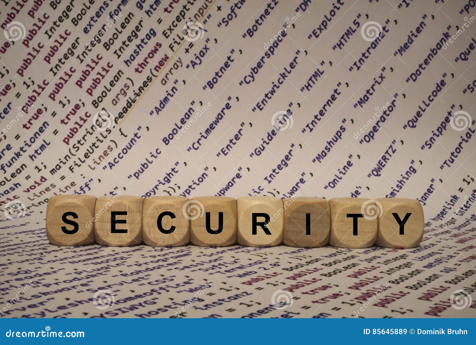 Security - Cube with Letters and Words from the Computer, Software ...