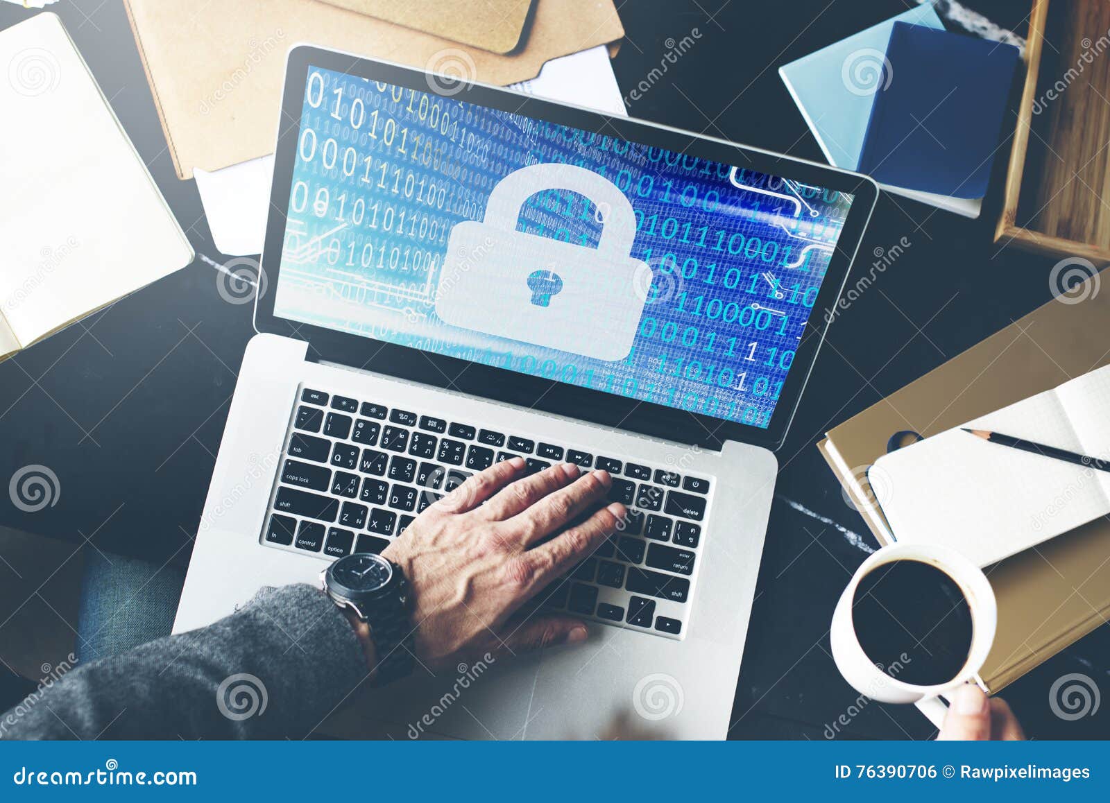 Security Data Protection Information Lock Save Private Concept Stock ...