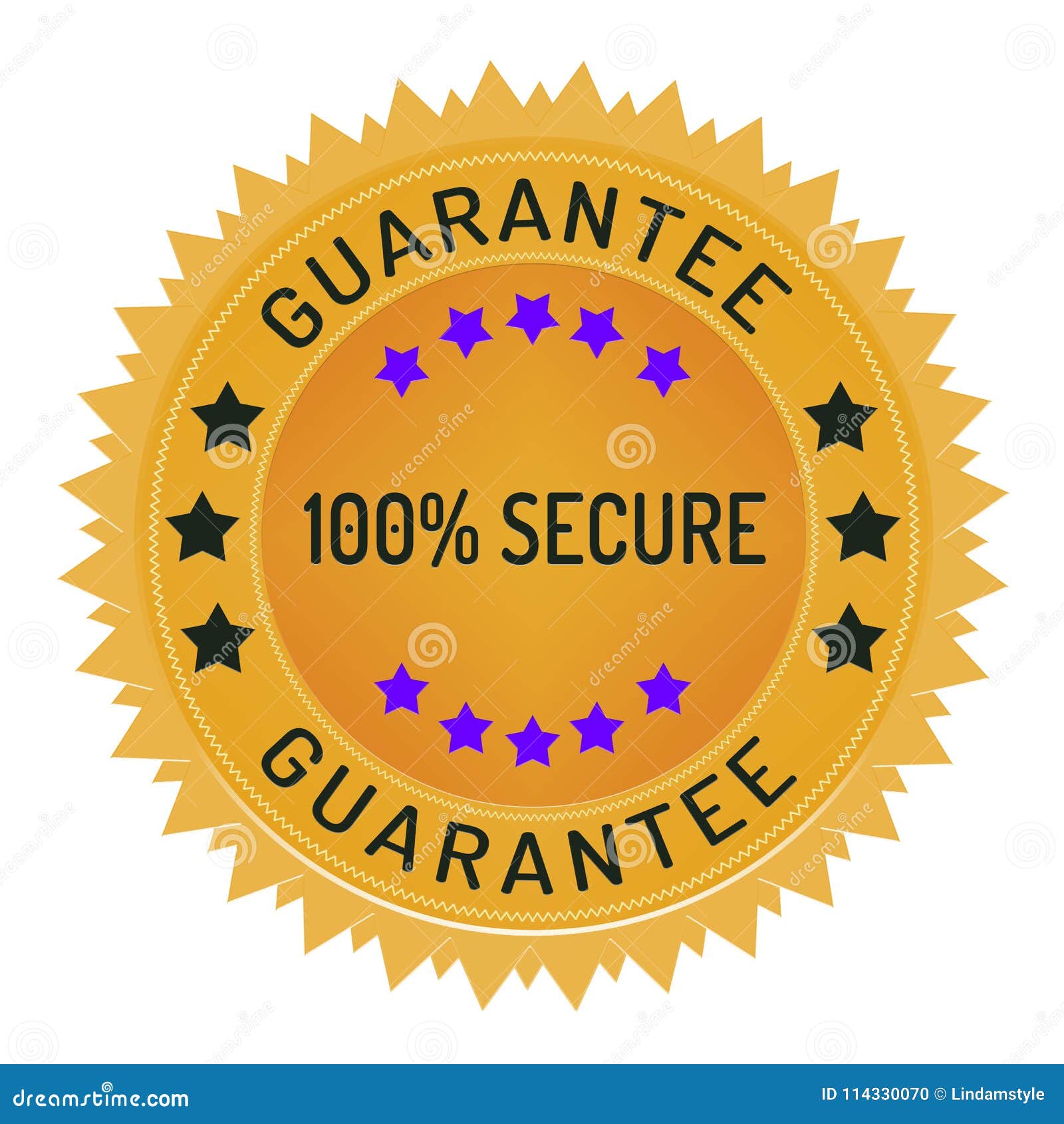 Security and Data Protection Stamp Isolated on White Stock Illustration ...