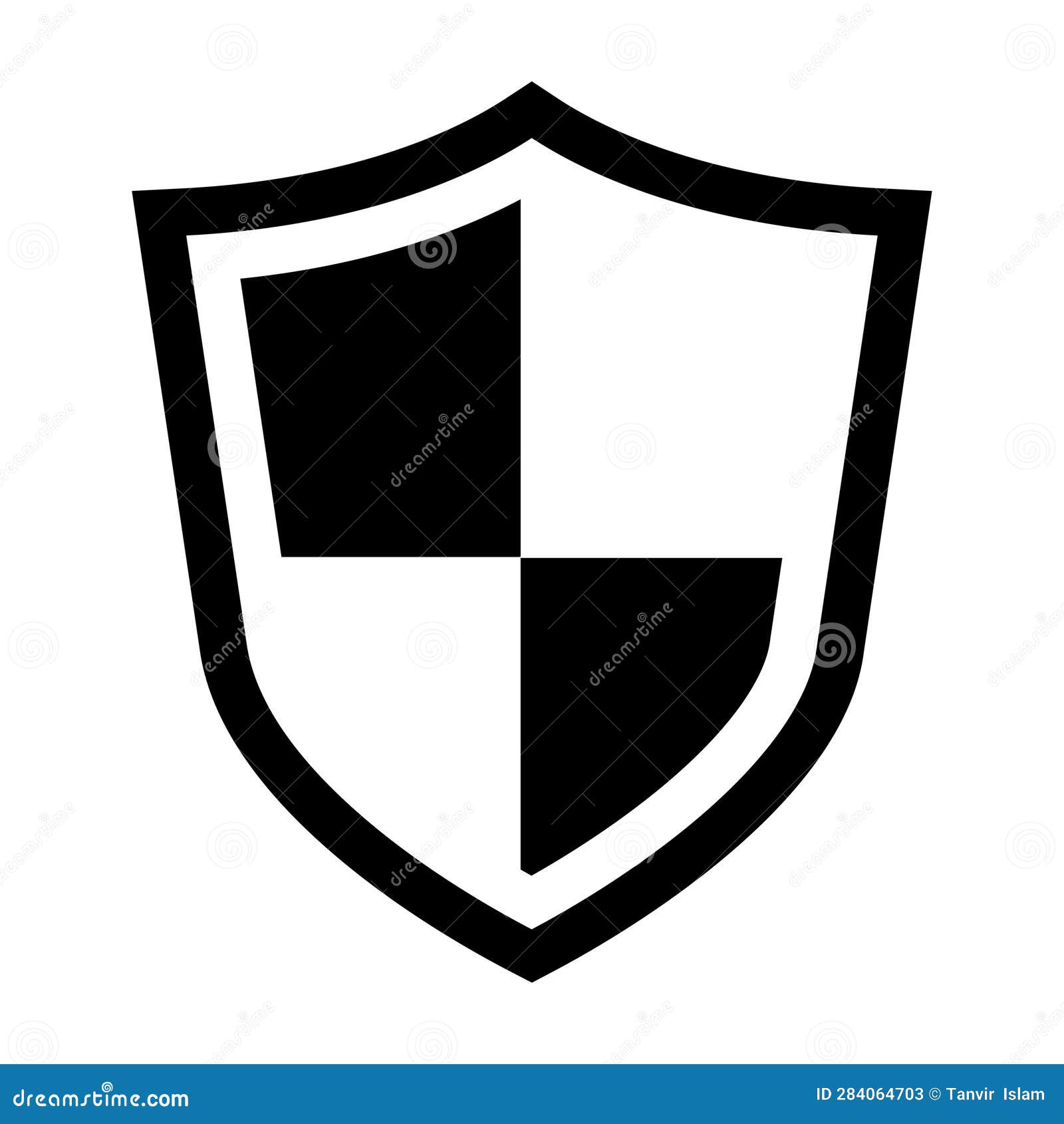 Security defense icon stock vector. Illustration of safety - 284064703