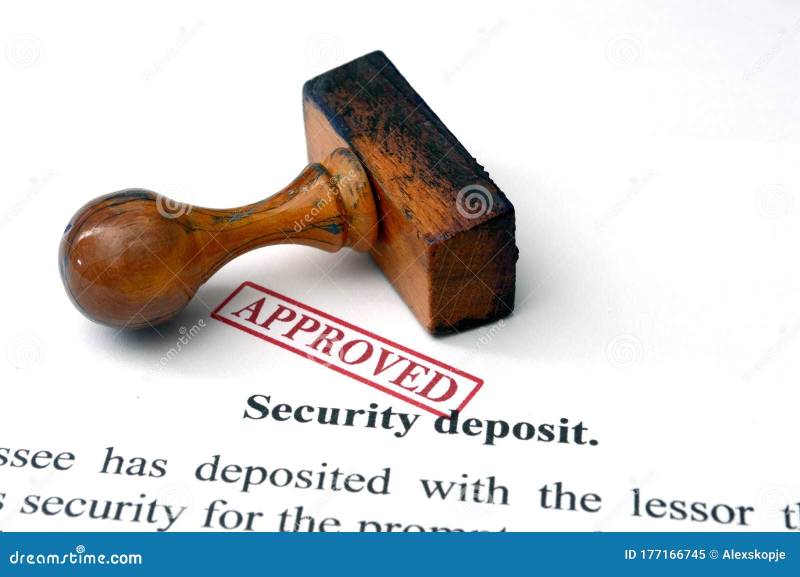 Security deposit stock image. Image of income, security - 177166745