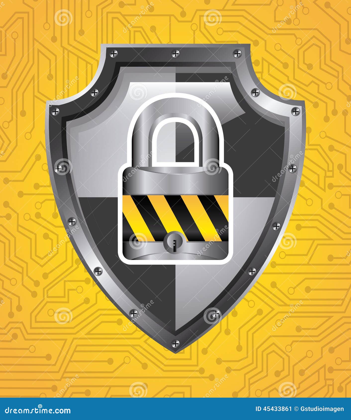 Security design stock vector. Illustration of protection - 45433861