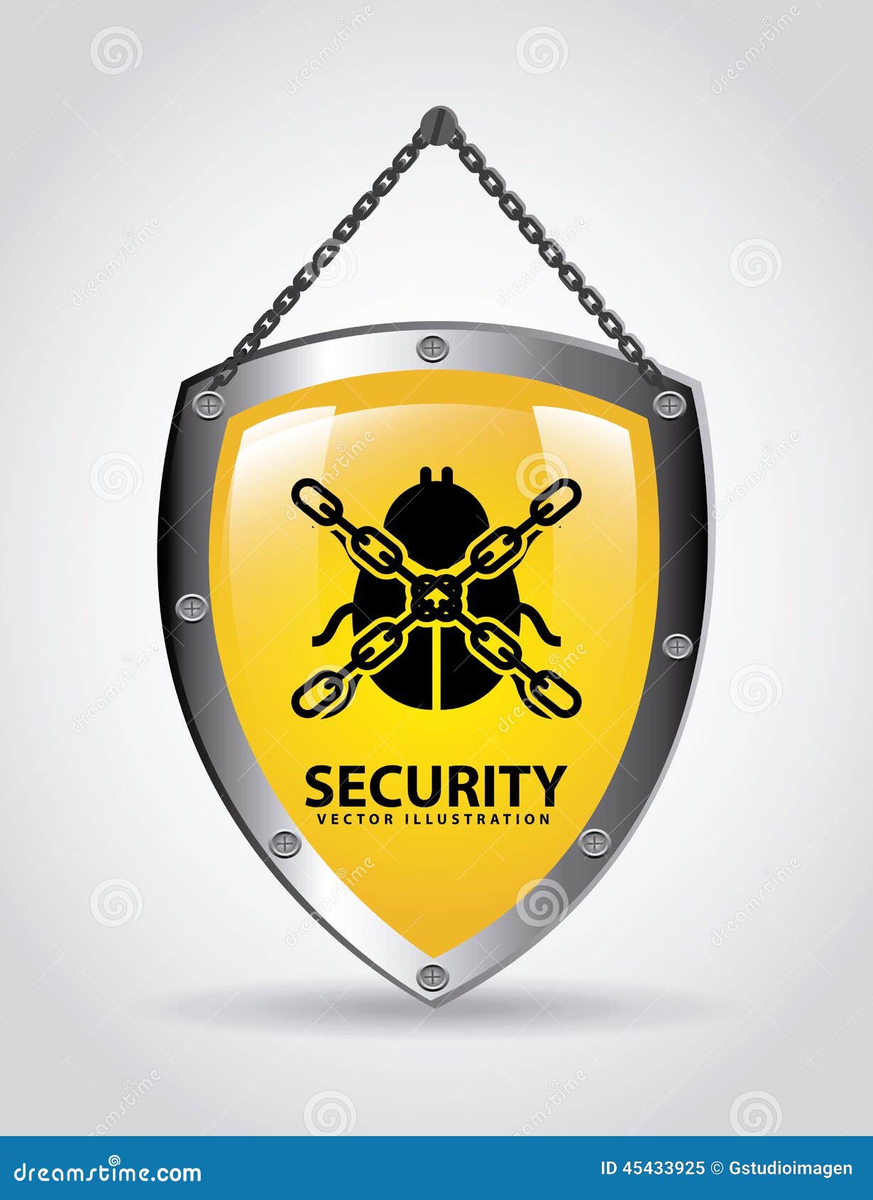 Security design stock vector. Illustration of lock, sign - 45433925