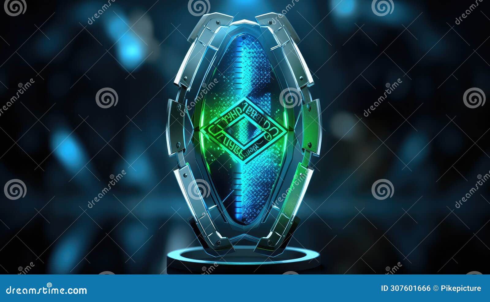 Security dna shield stock illustration. Illustration of generated ...