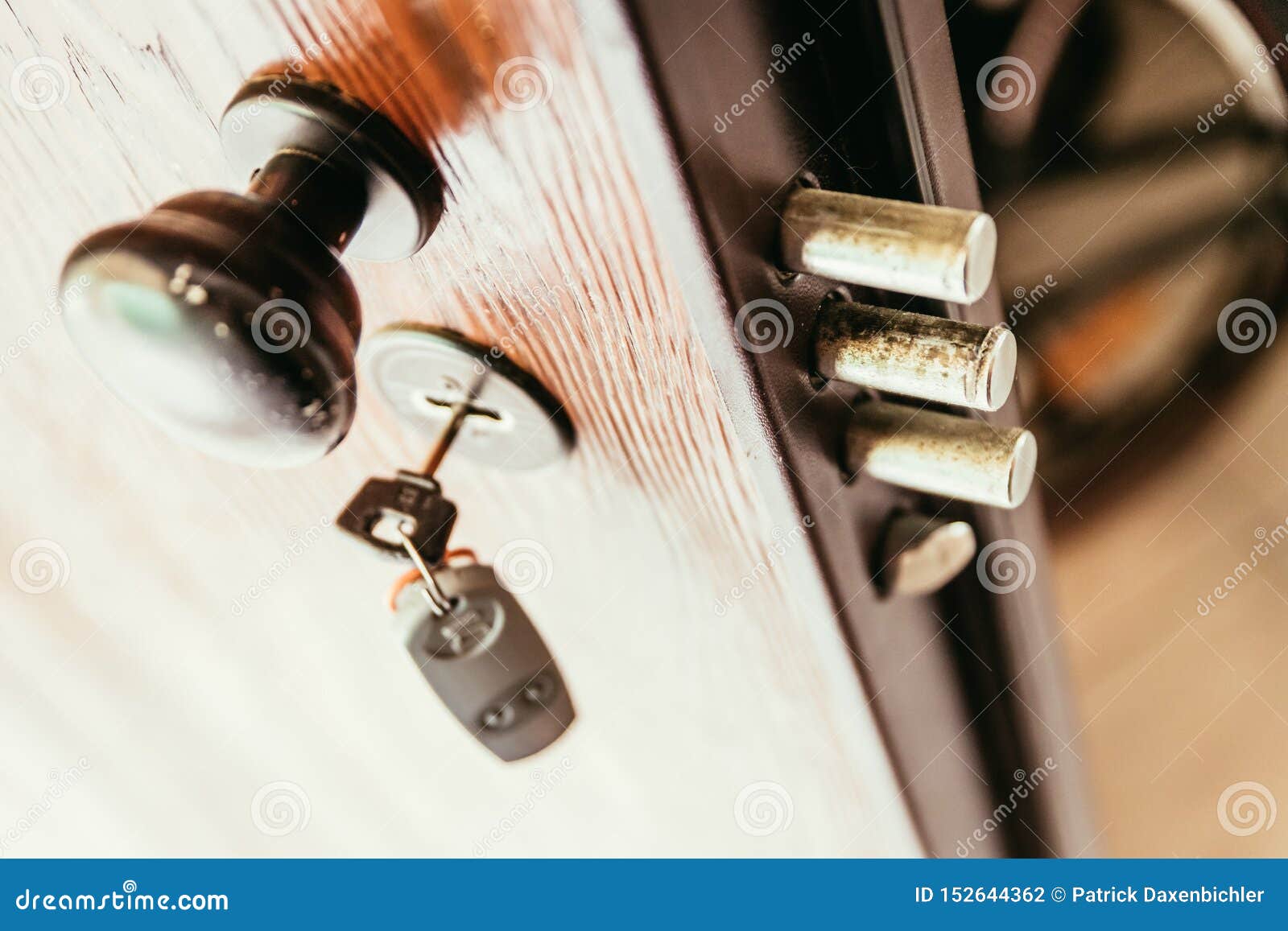 Security Door with Theft Protection Stock Photo - Image of save ...