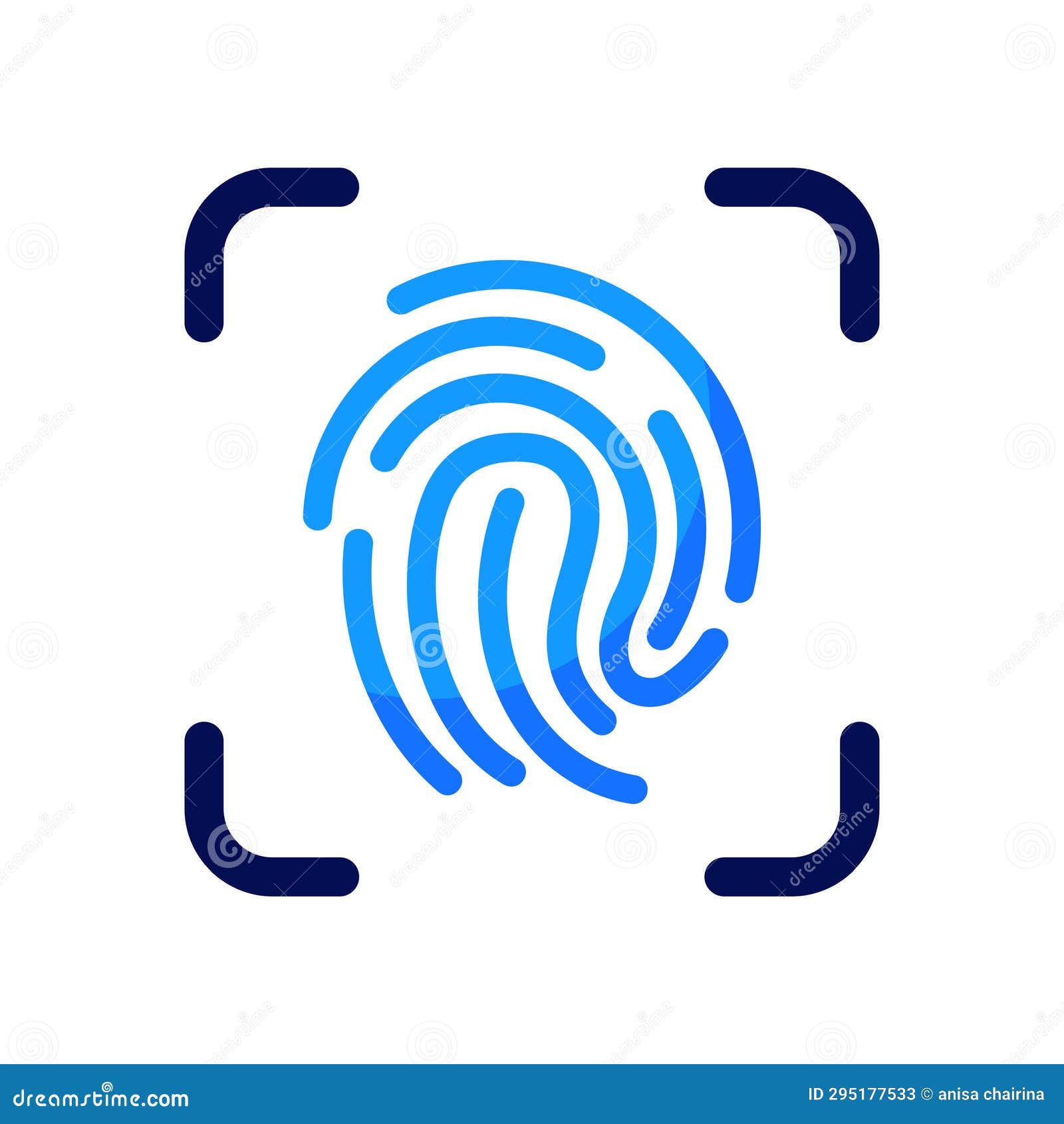 Security Element Vector Flat Design Stock Illustration - Illustration of code, line: 295177533