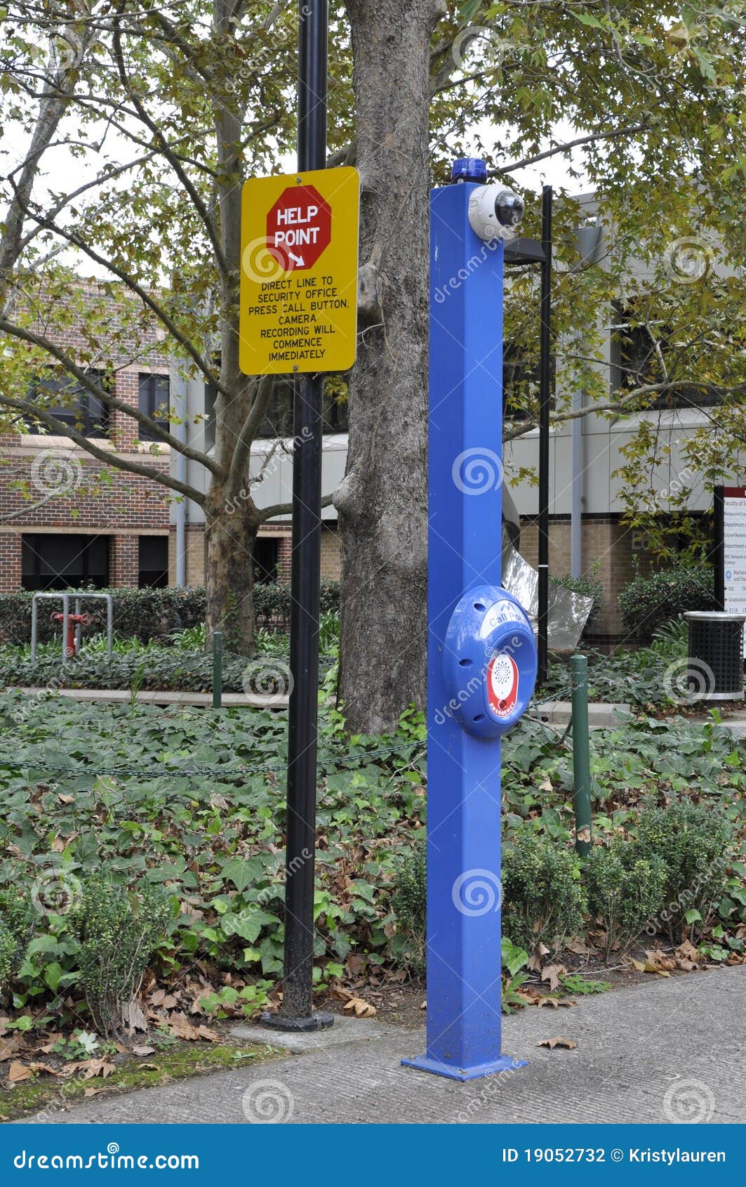 Security / Emergency Help Point Stock Photo - Image of emergency, post ...