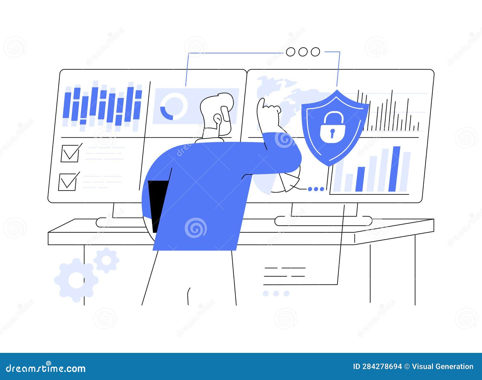 Security Engineer Isolated Cartoon Vector Illustrations ...