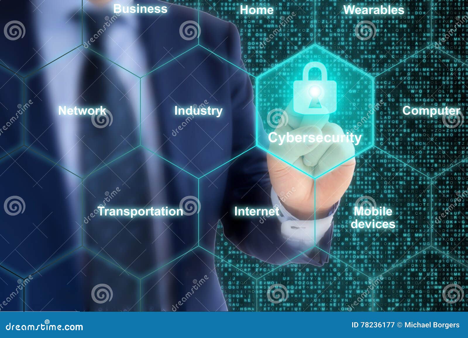 Security Expert IOT Grid Cybersecurity Concept Stock Image - Image of ...
