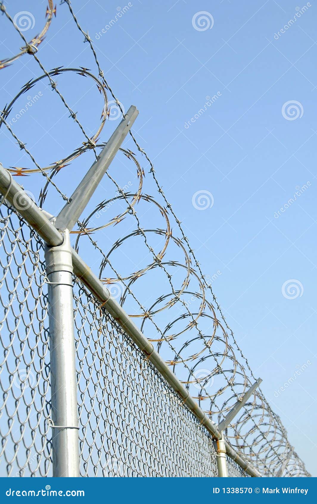 Security Fence stock photo. Image of securement, protect - 1338570