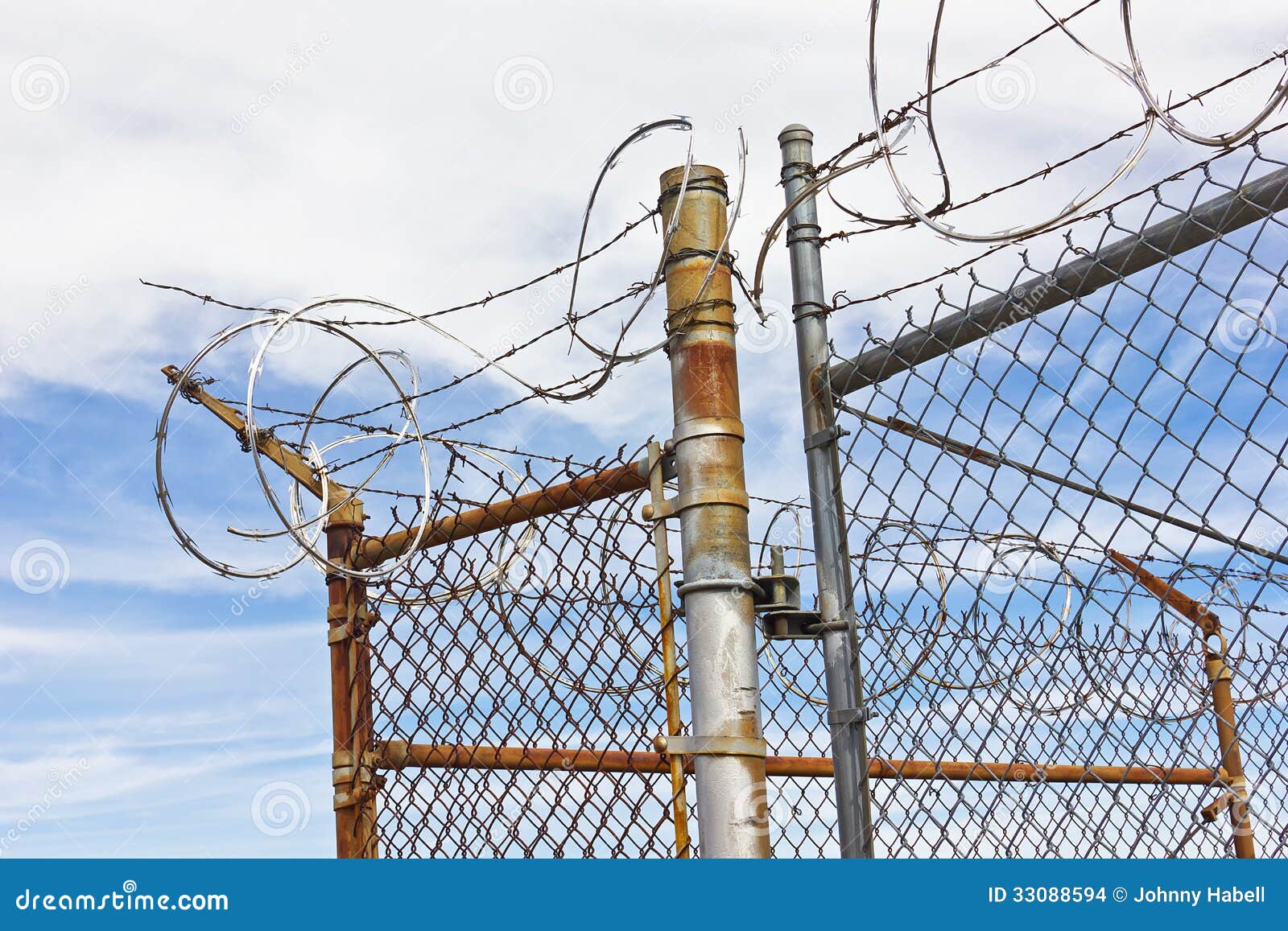 Security Fence Corner stock photo. Image of corner, crisscross - 33088594