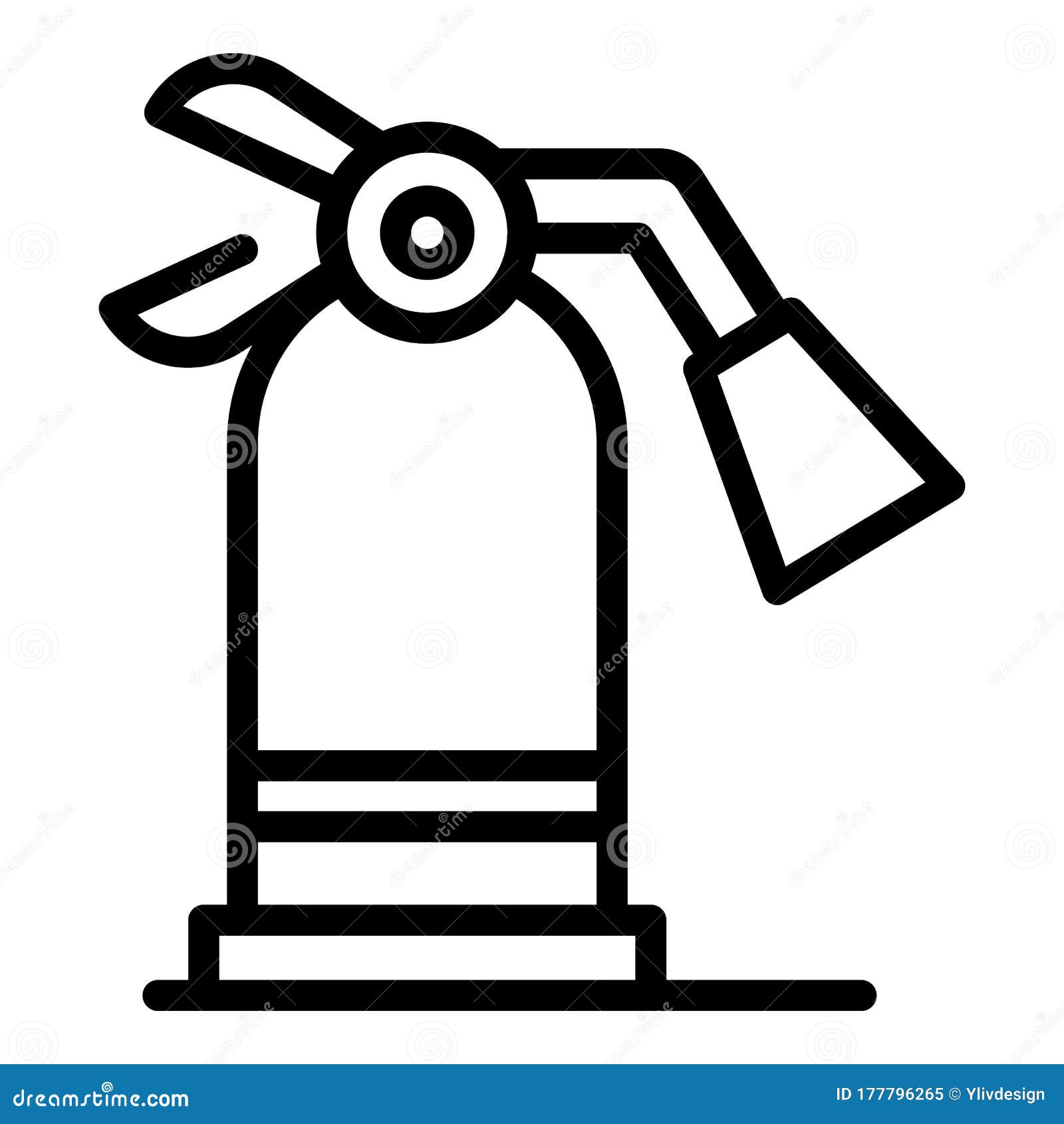 Security Fire Extinguisher Icon, Outline Style Stock Vector ...