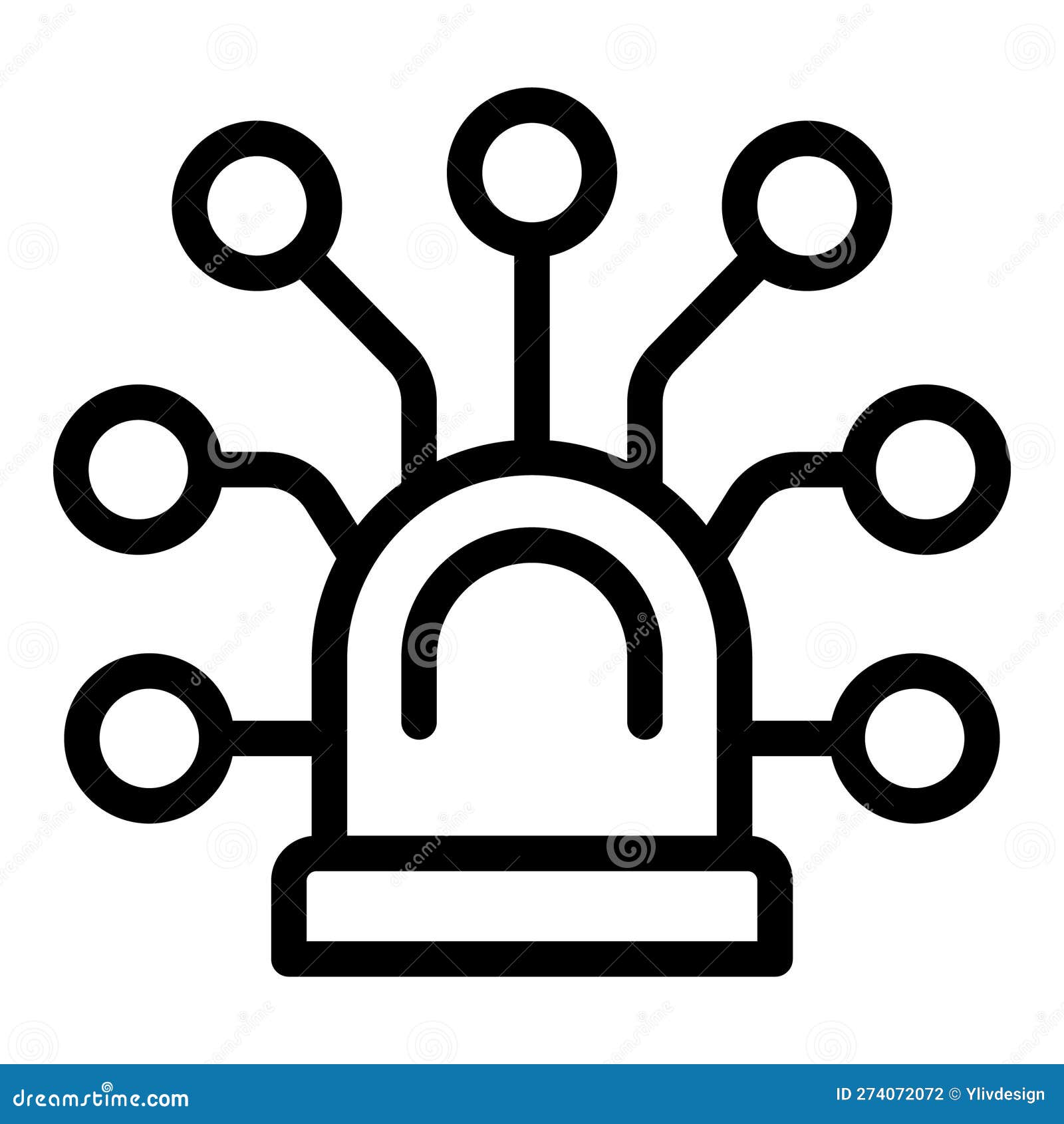 Security Flasher Icon Outline Vector. Safety Guard Stock Vector ...
