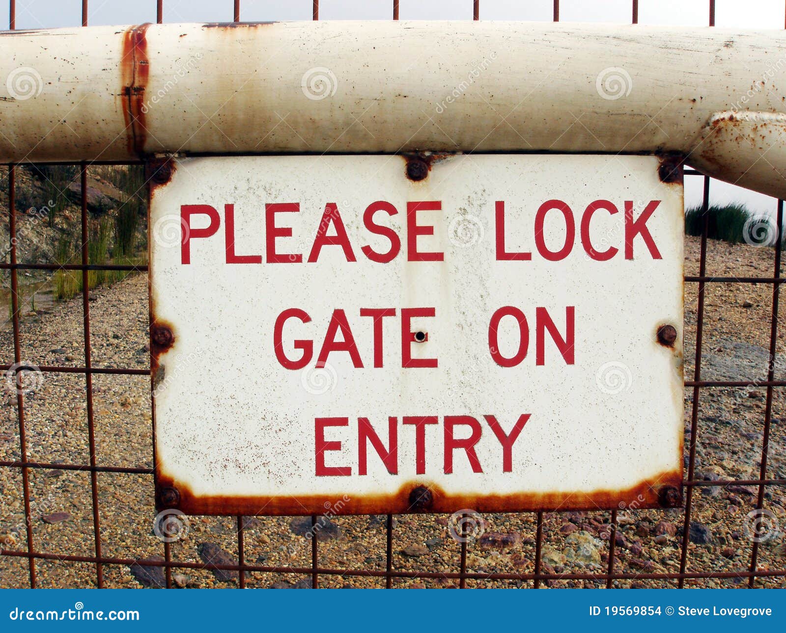 Security Gate stock photo. Image of mining, sign, gate - 19569854