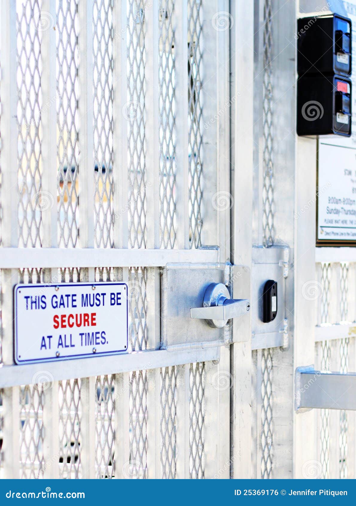 Security Gate stock photo. Image of secured, handle, security - 25369176
