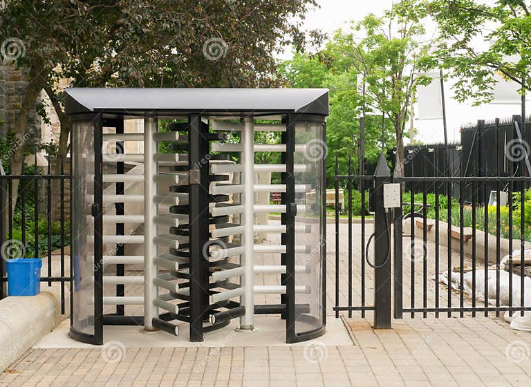 Security Gate stock image. Image of guard, doorway, lock - 34791445