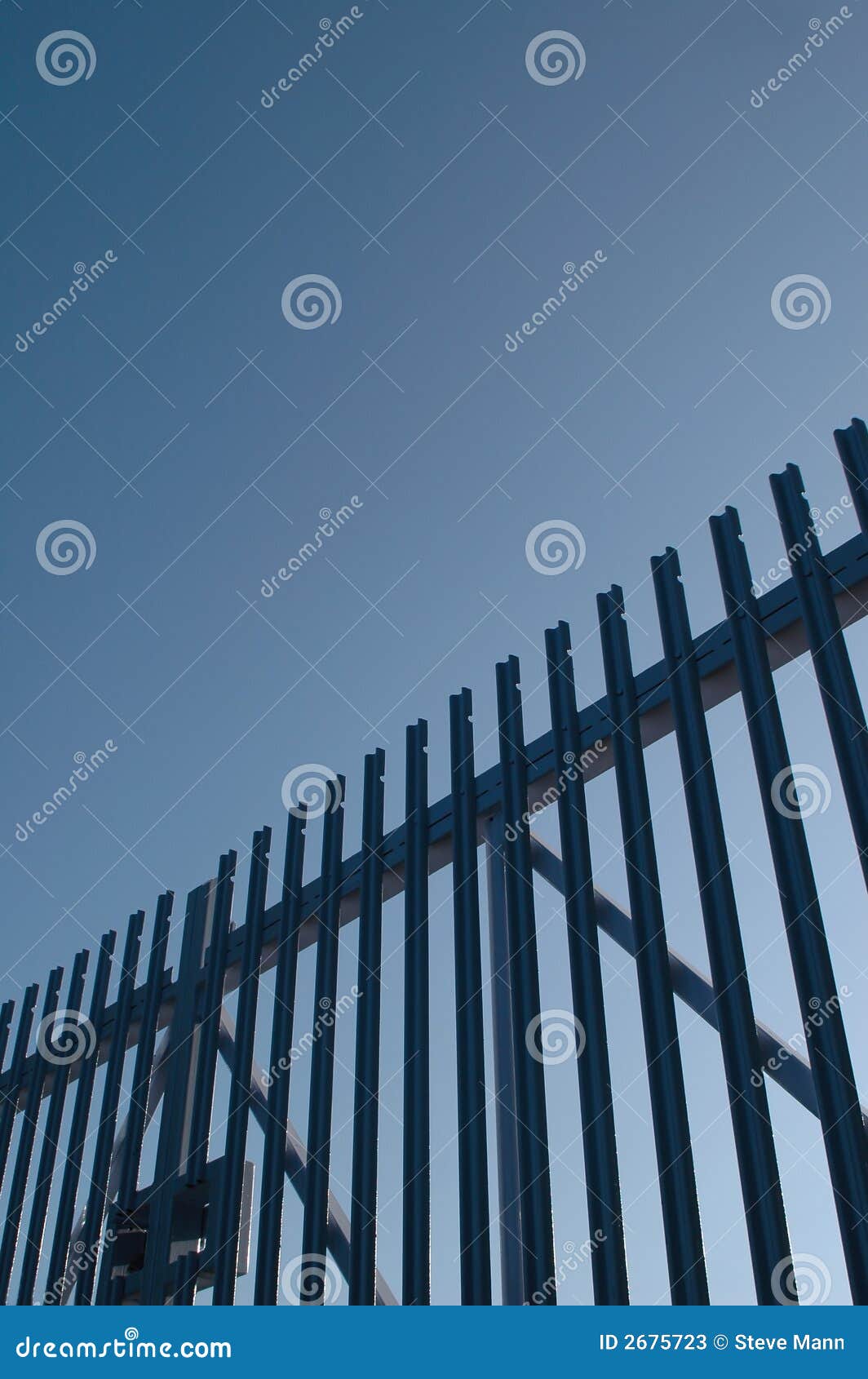 Security gates stock image. Image of skies, compound, gates - 2675723