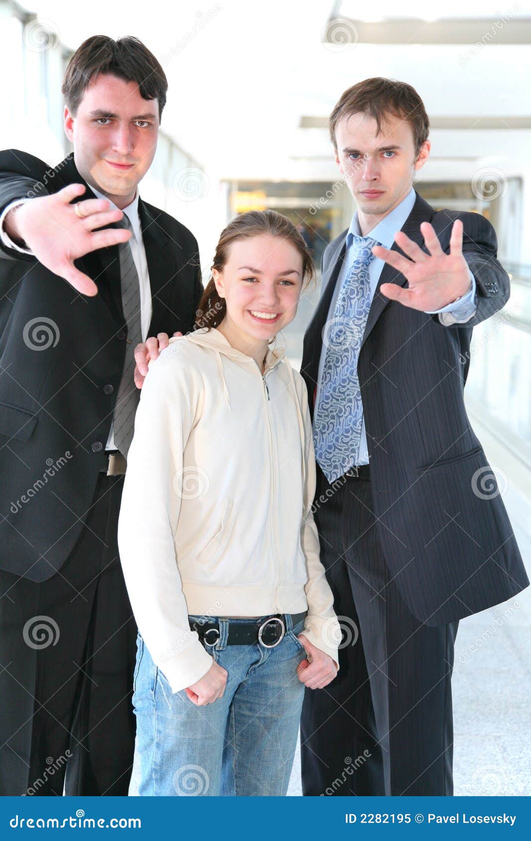 Security of girl stock image. Image of occupation, gesture - 2282195