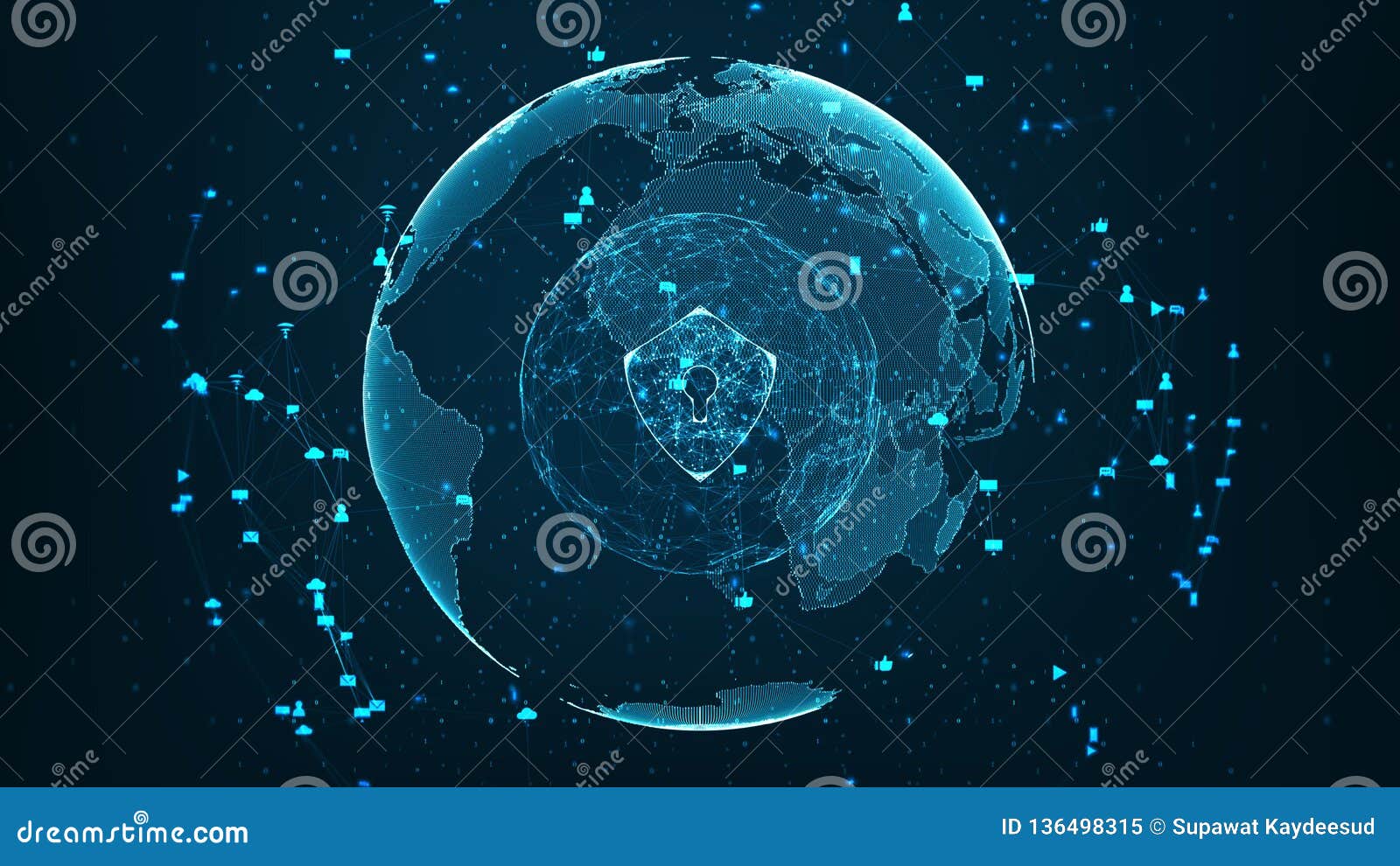 Security global network stock image. Image of background - 136498315