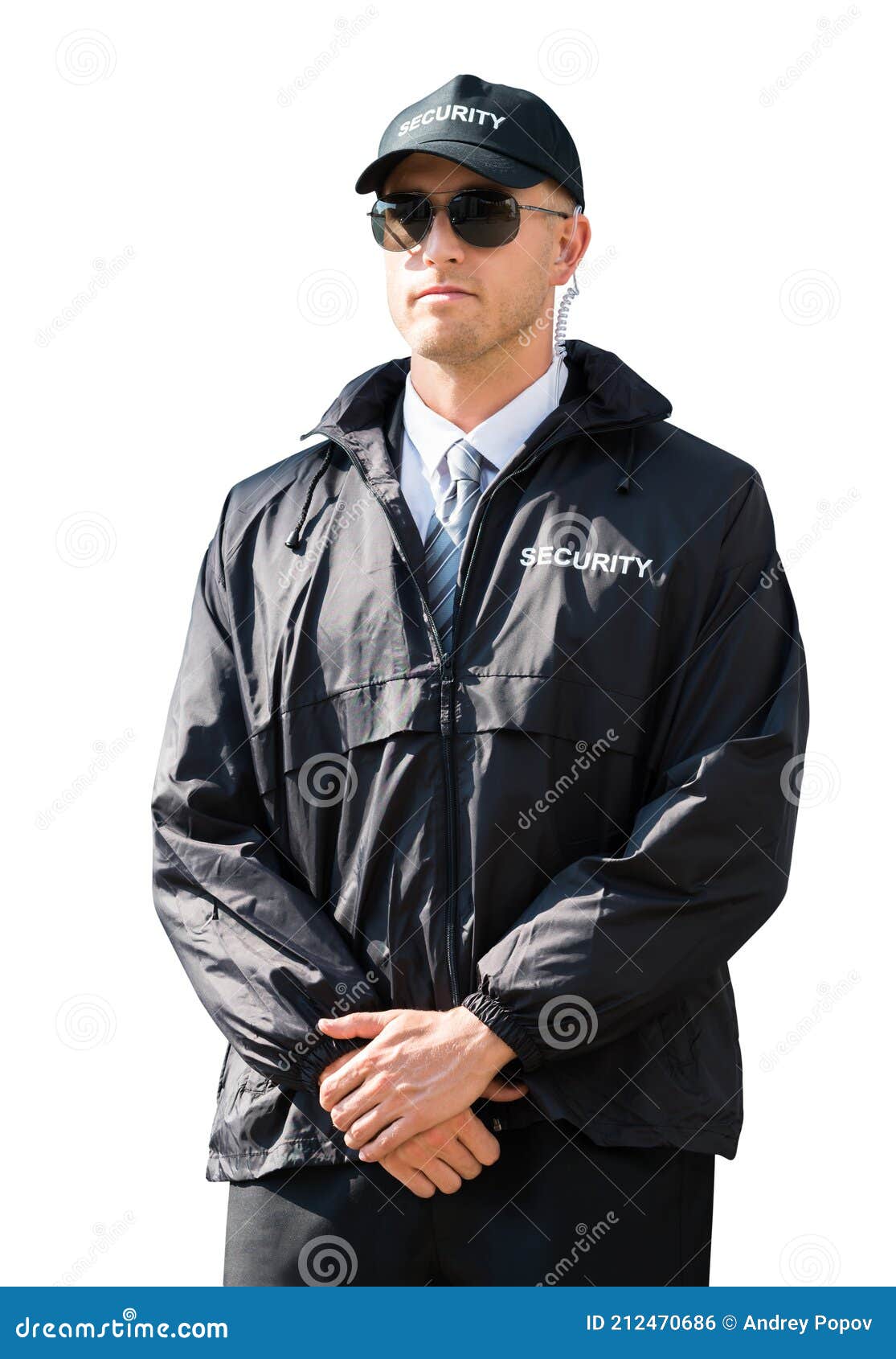 Security Guard or Bodyguard Stock Photo - Image of police, security ...