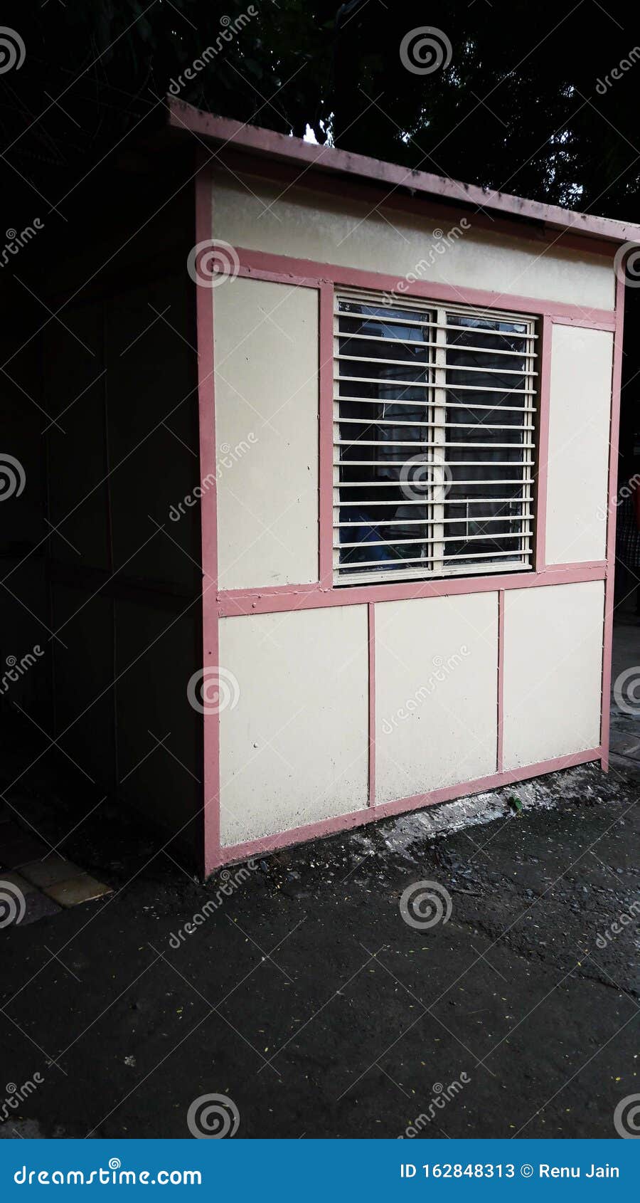 Security Guard Cabin Out Side of Building Stock Image - Image of ...