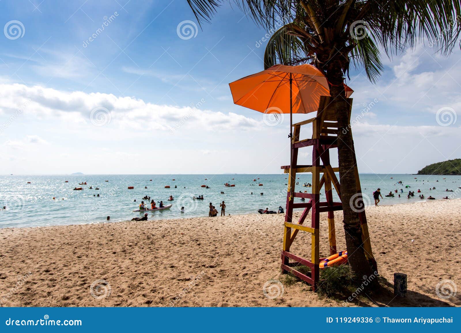 Security guard chair stock photo. Image of danger, landscape - 119249336