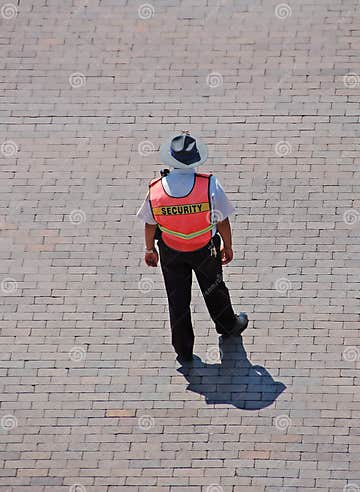 Security Guard Directing Traffic Stock Image - Image of game, auto: 1161449