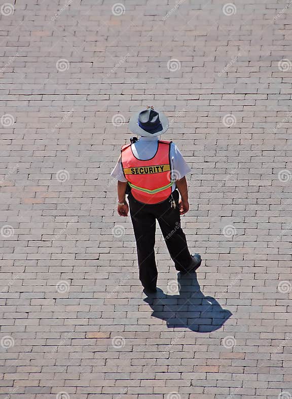Security Guard Directing Traffic Stock Image - Image of game, auto: 1161449