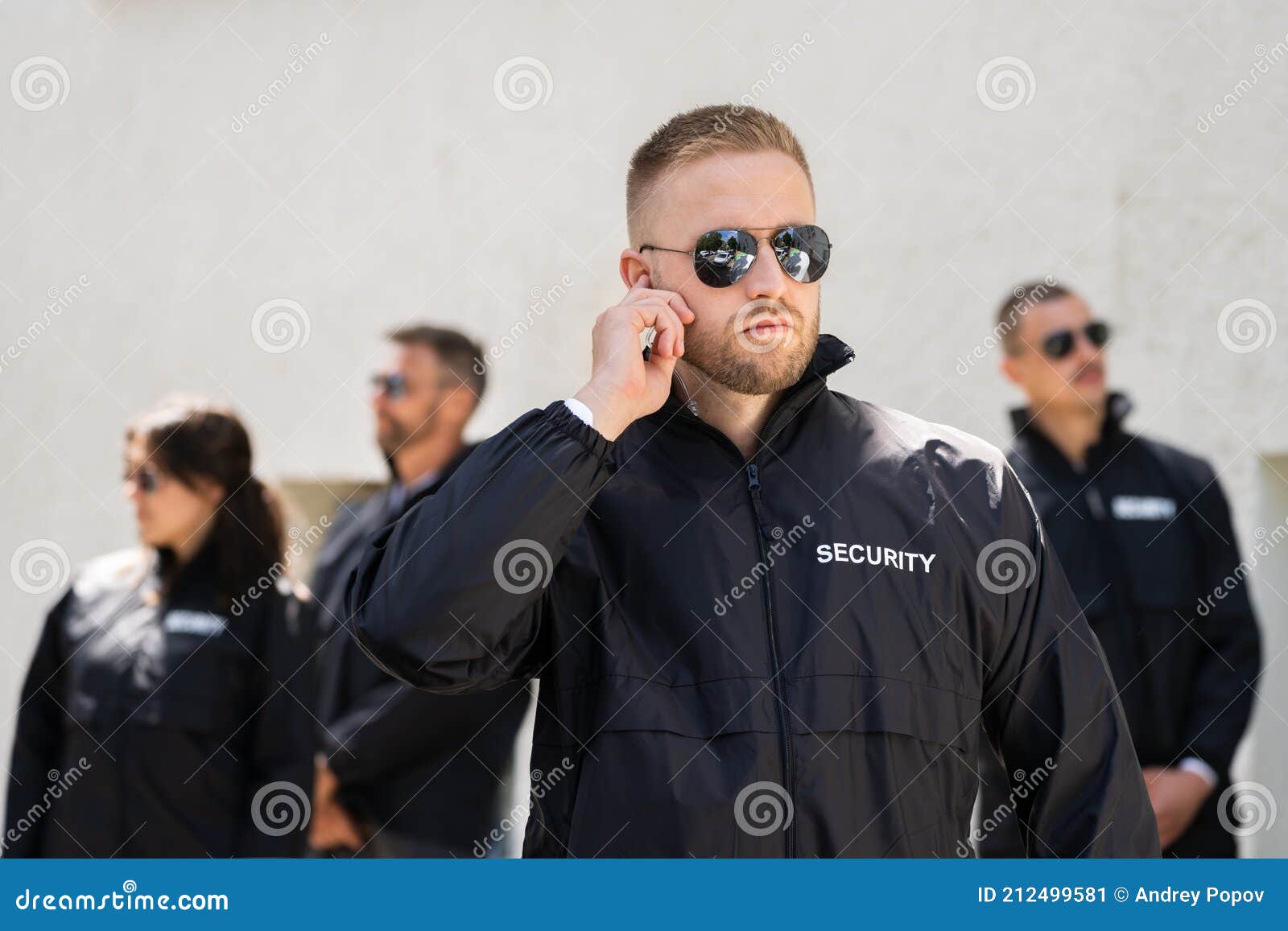 Security Guard Event Service Stock Image - Image of jacket, guard ...