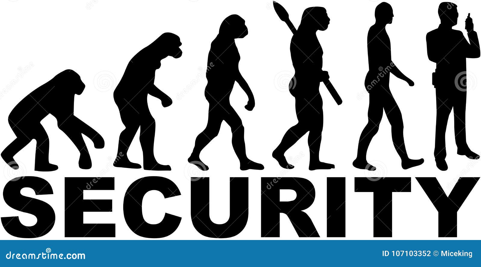 Security Guard Mantaking Selfie Distracted At Workplace Entrance Door ...