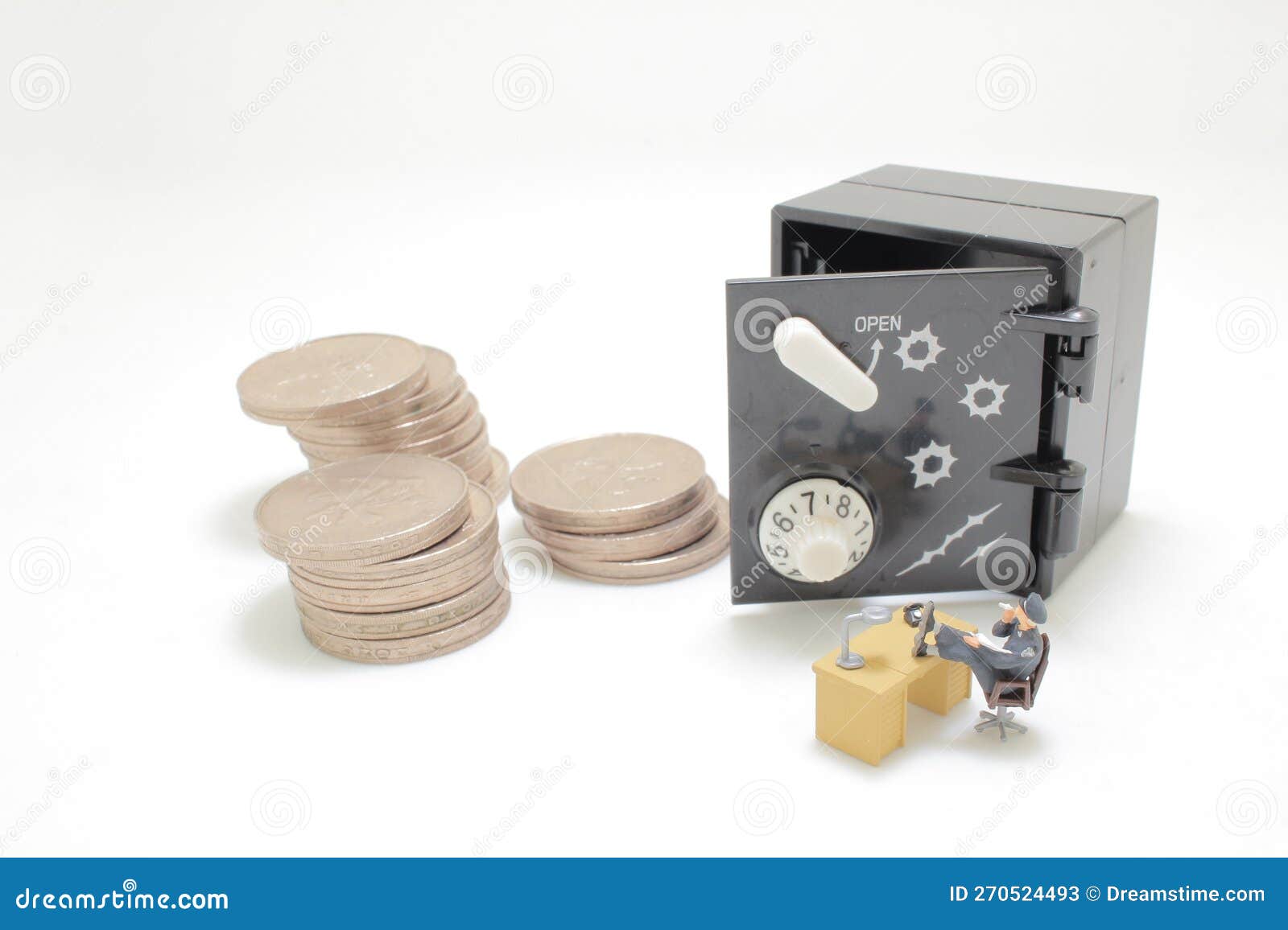 A Security Guard of Figure on Duty Stock Image - Image of surveillance ...