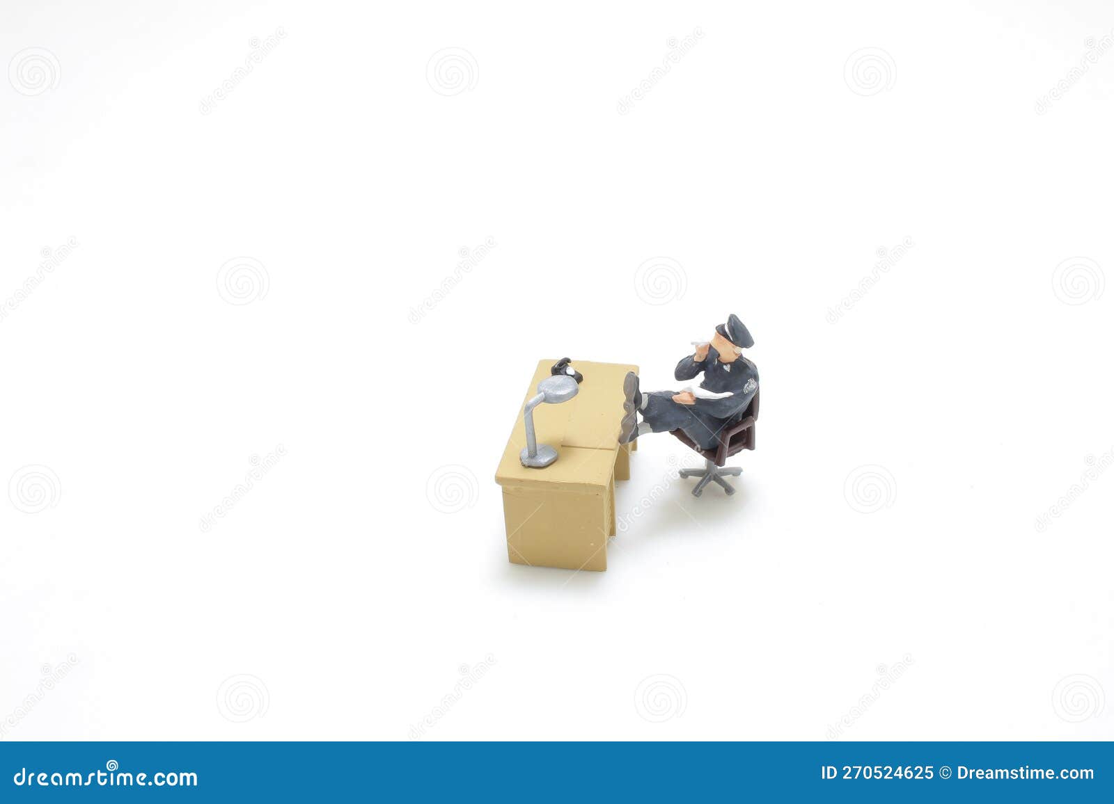 A Security Guard of Figure on Duty Stock Image - Image of small ...