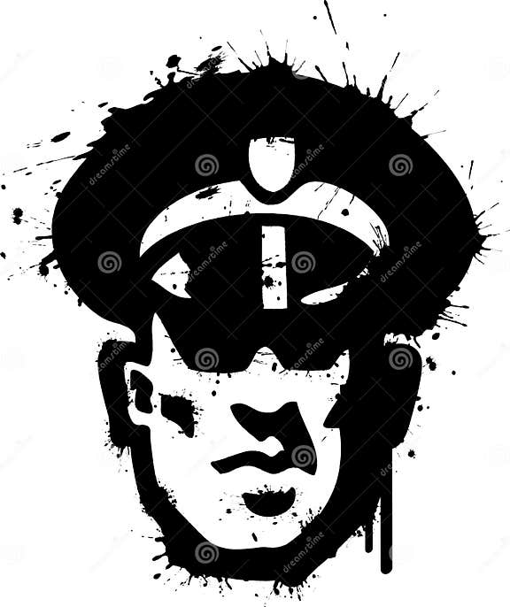 Security Guard Graffiti stock vector. Illustration of busy - 18714484