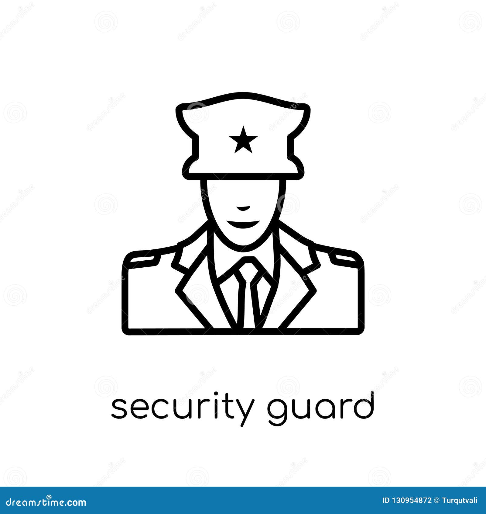 Security Guard Icon from Museum Collection. Stock Vector - Illustration ...