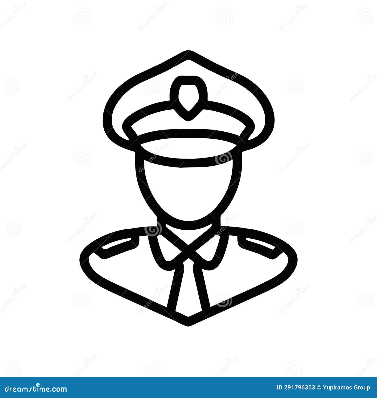 Security guard icon stock illustration. Illustration of character ...